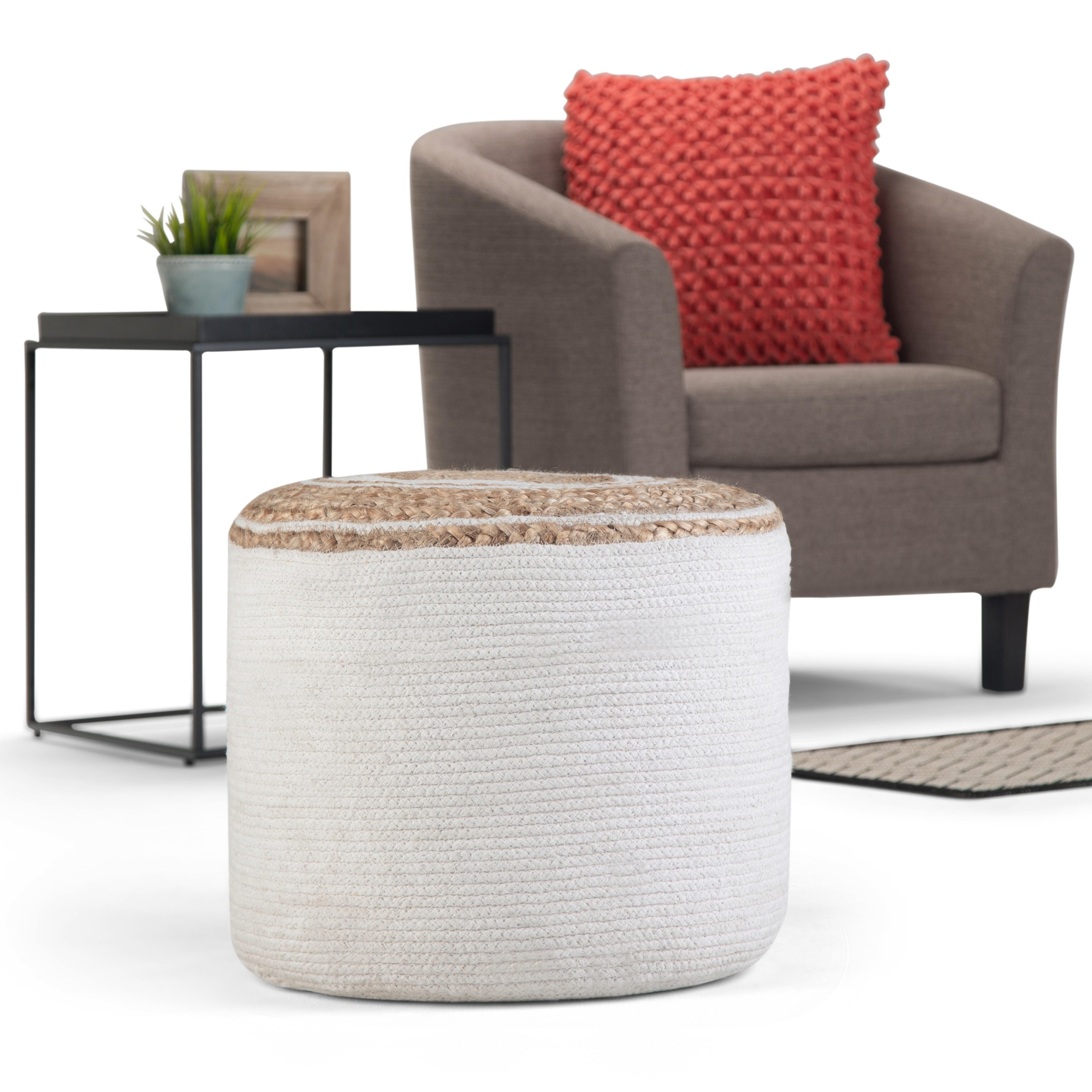 Click here for Simpli Home Serena Braided Pouf  Natural prices