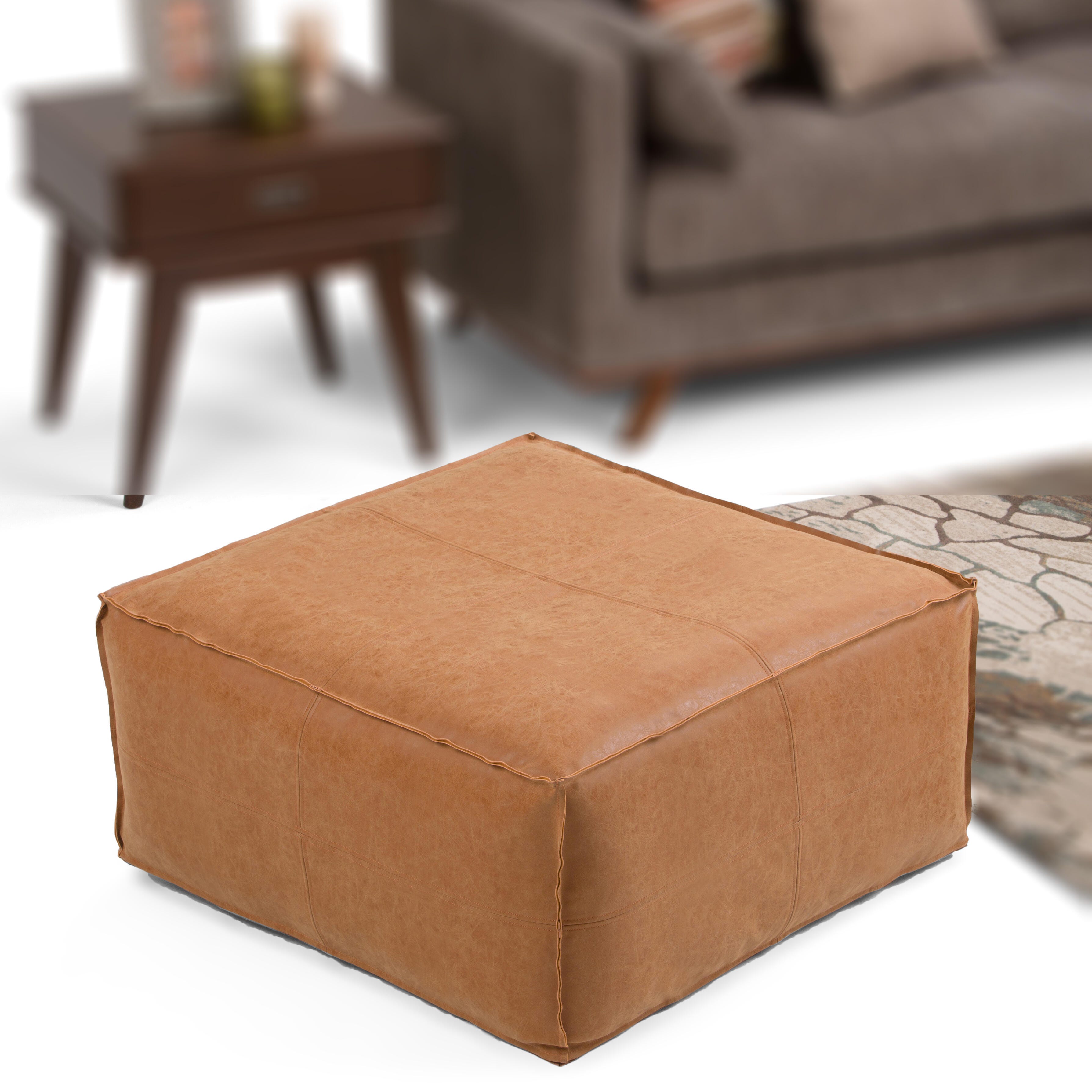 Click here for Simpli Home Brody Coffee Table Pouf  Distressed Br... prices