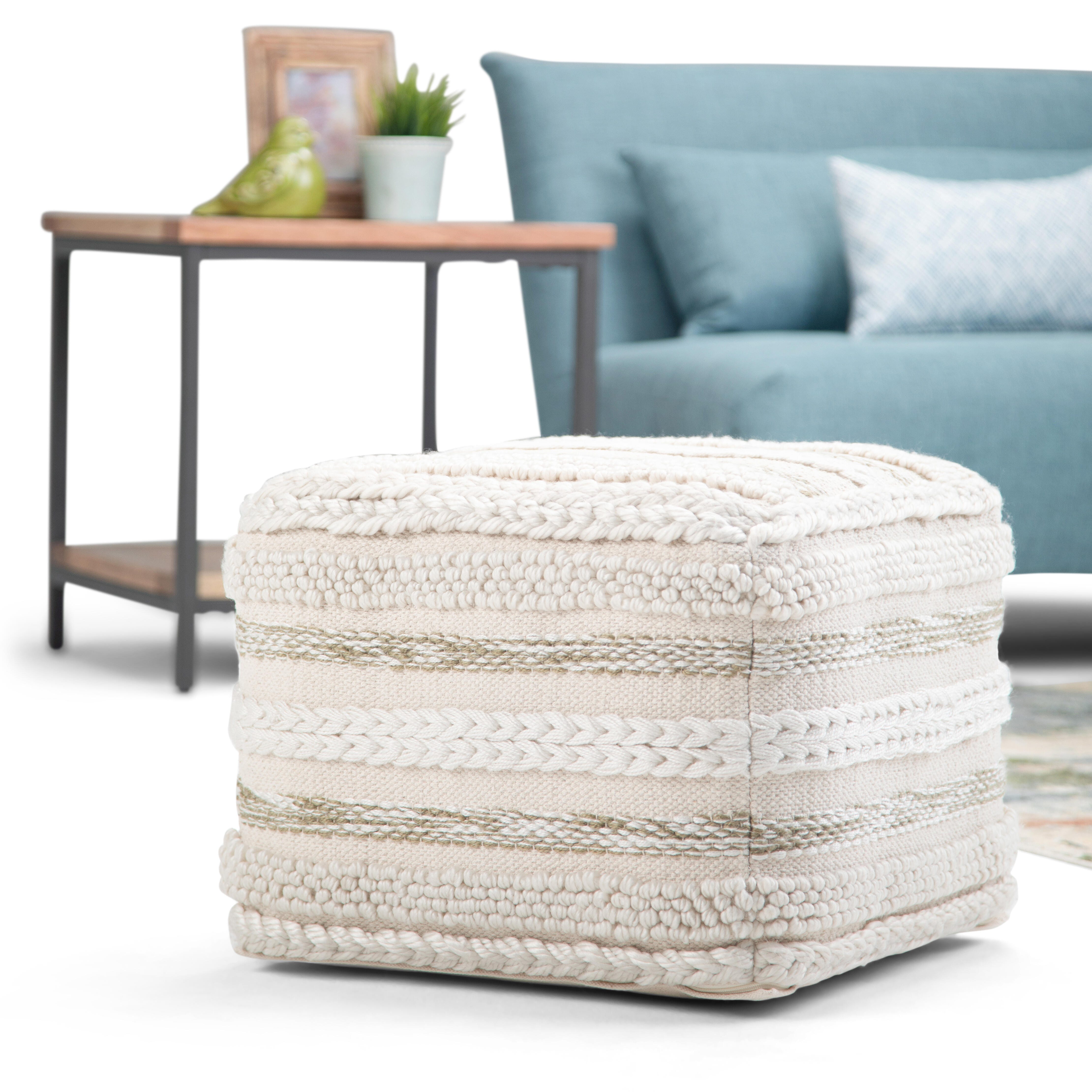 Click here for Simpli Home Sommer Pouf  Natural prices