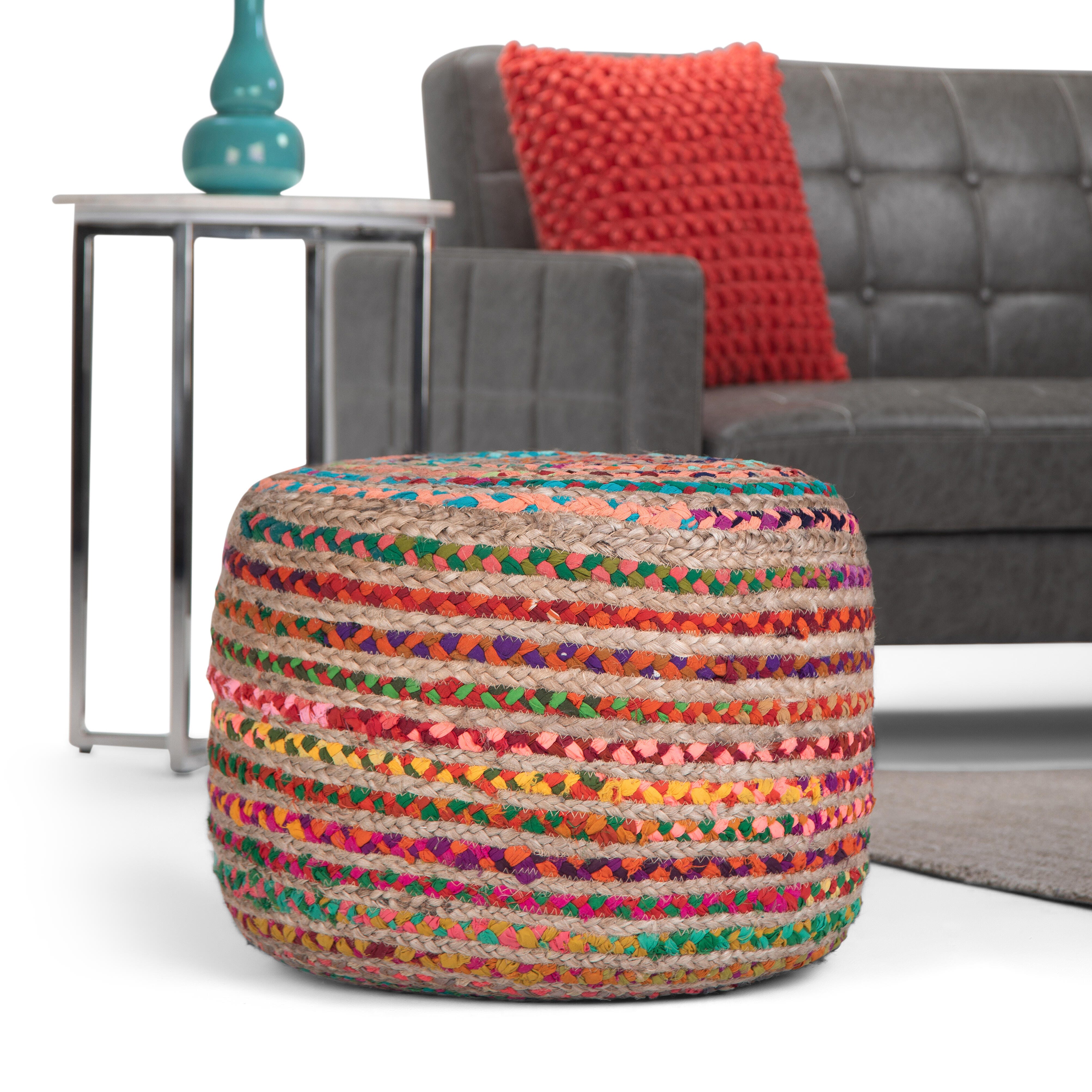 Click here for Simpli Home Margo Pouf  Multi prices