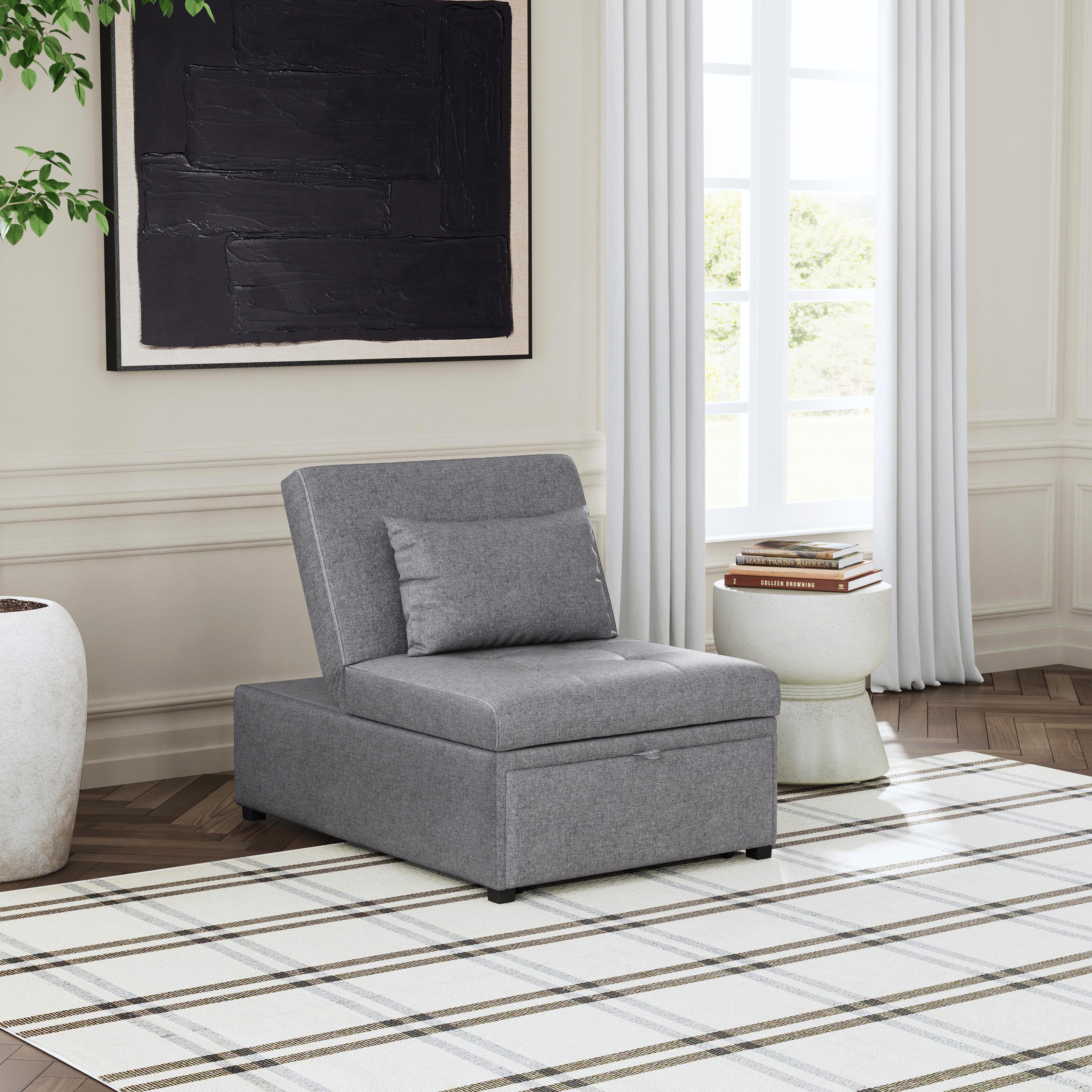Click here for Linon Grayson Sofa Bed  Light Gray prices