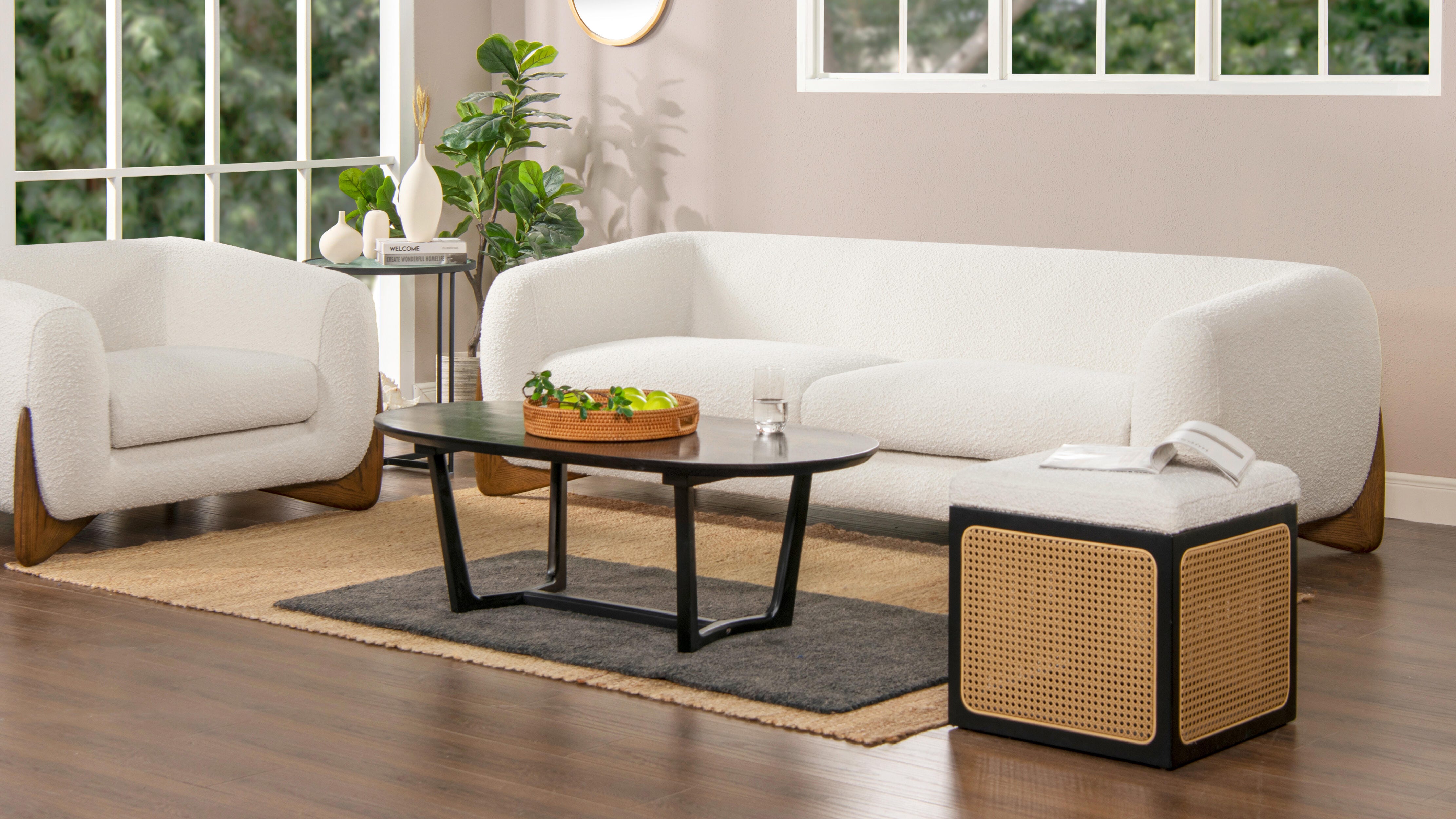 Click here for Jennifer Taylor home Alpine Sofa  Ivory White prices