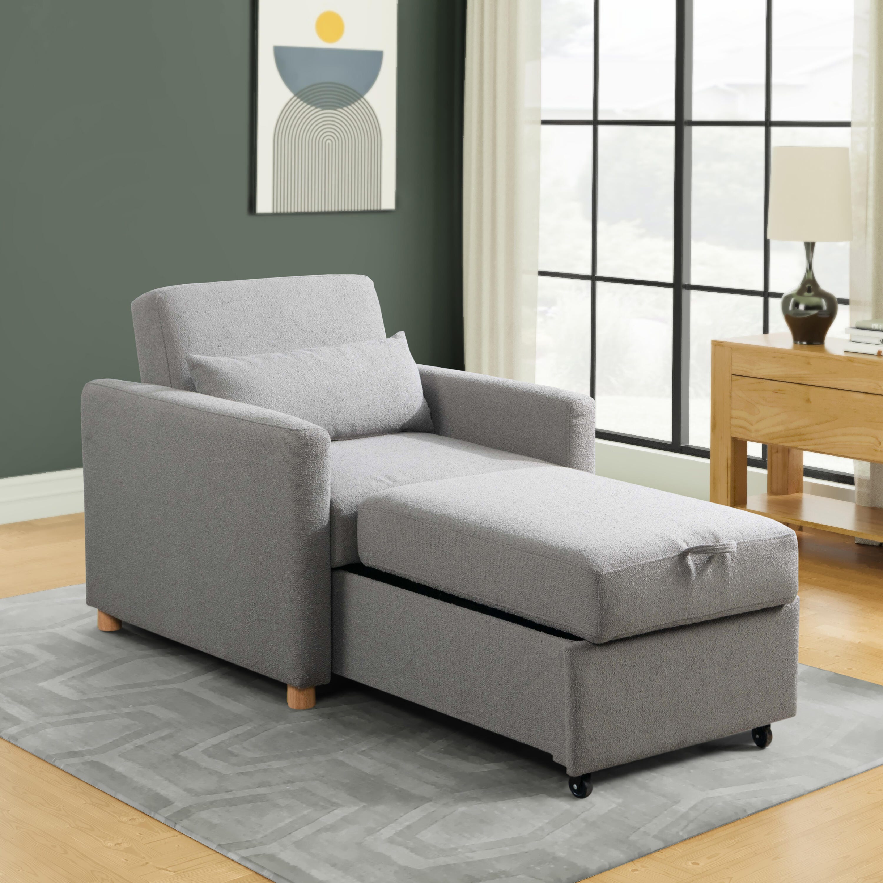 Click here for Serta Connor Single Sleeper Chair  Gray prices