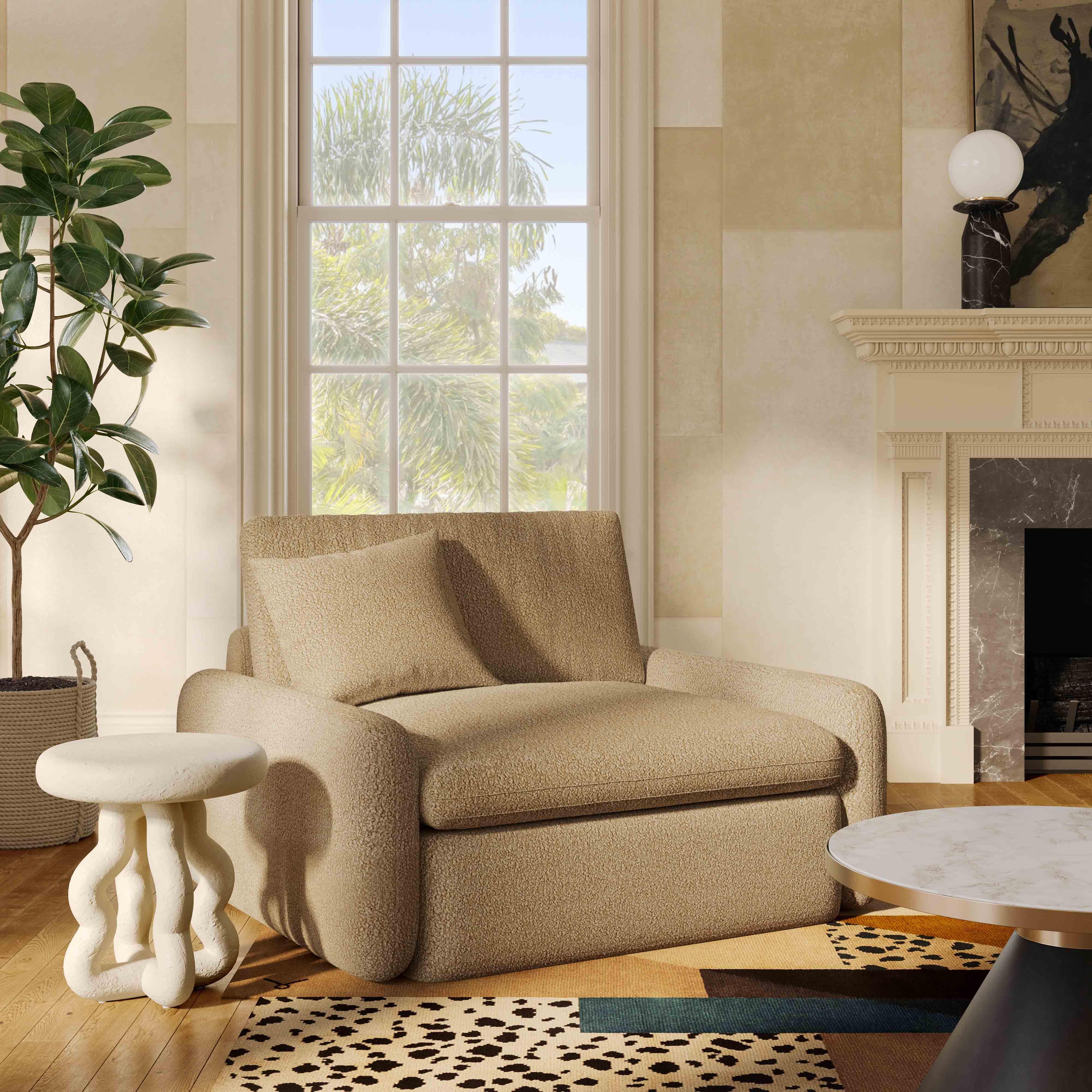 Click here for TOV Furniture Rachelle Lounge Chair  Tan prices