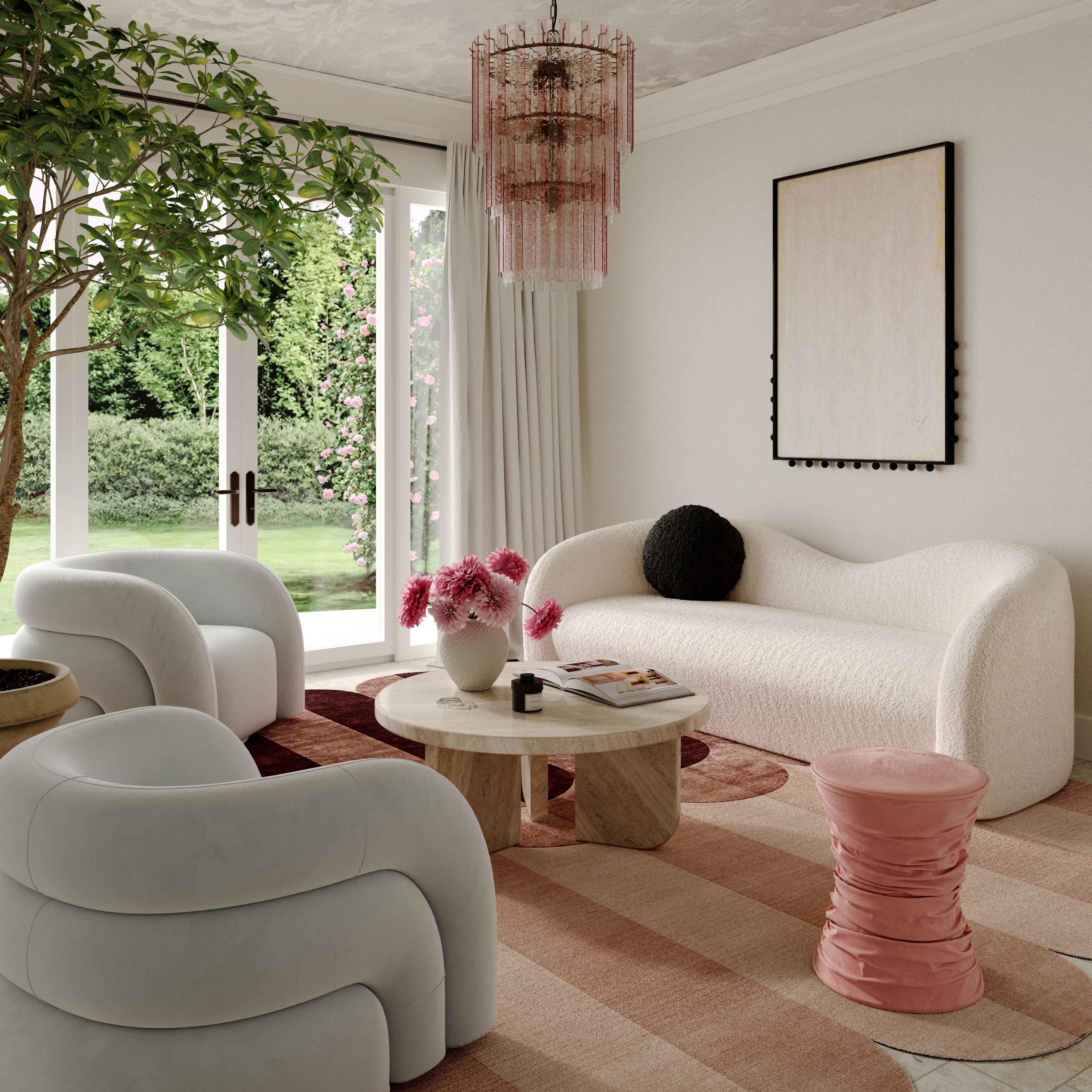 Click here for Bounce Ottoman  Pink prices