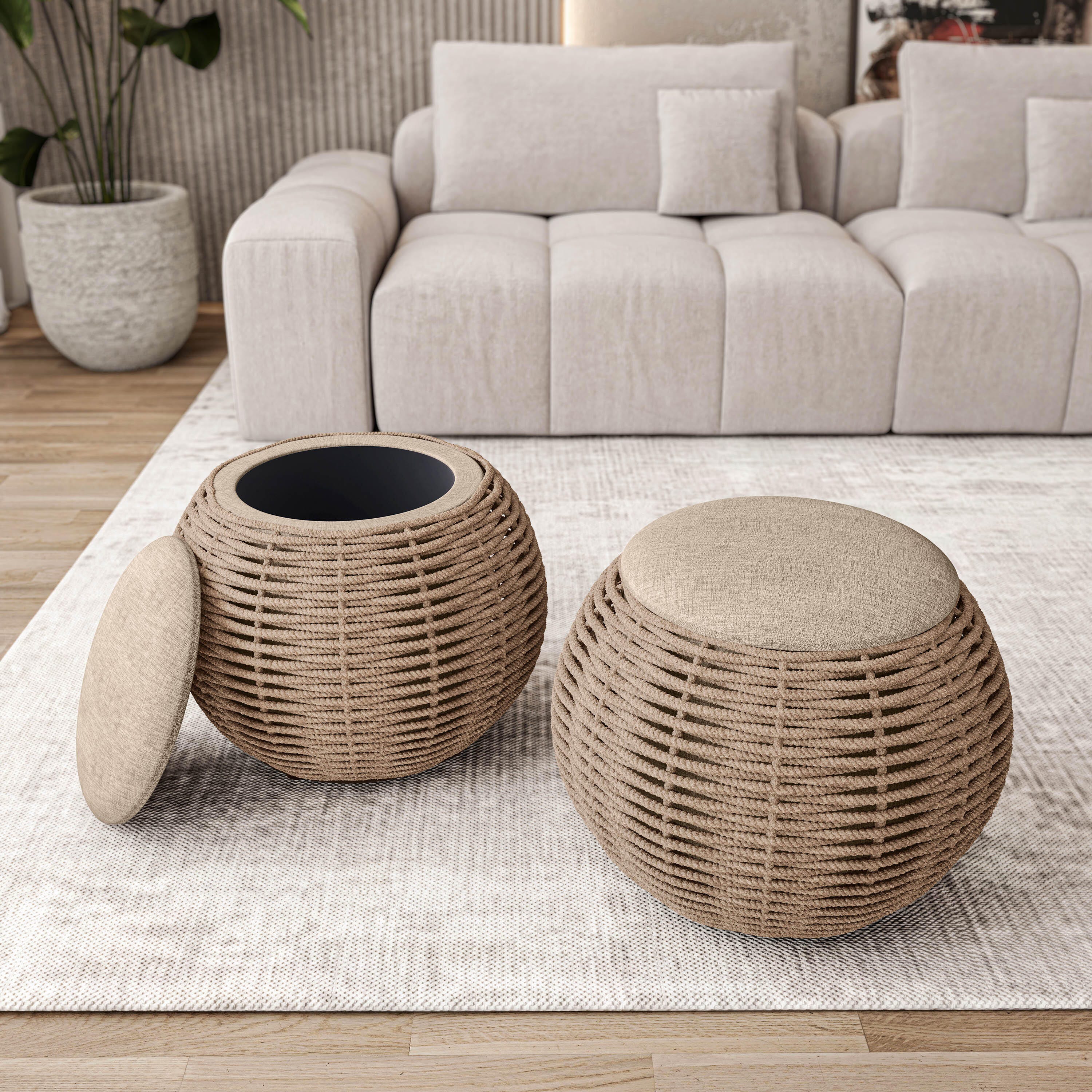Click here for Techni Home Ottoman with Storage  Natural prices