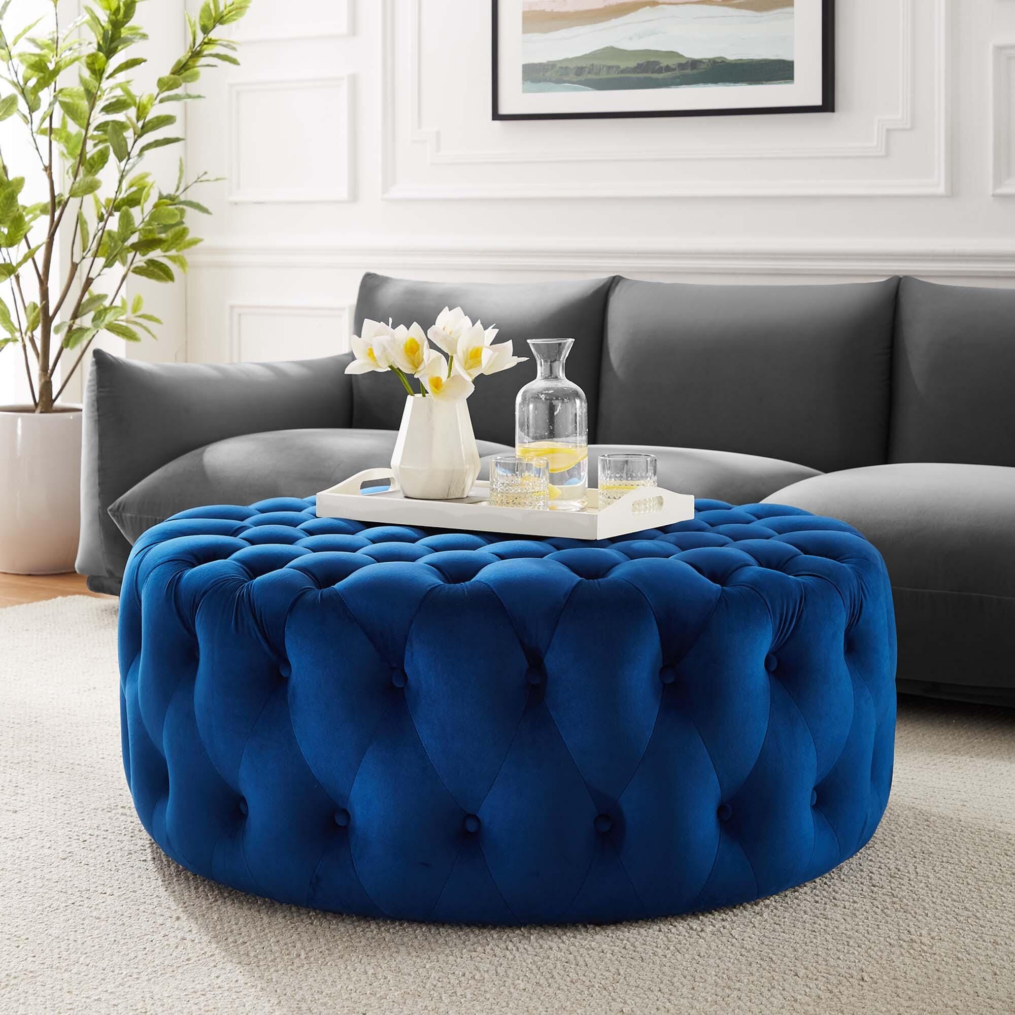 Click here for Modway Amour Ottoman  Navy prices