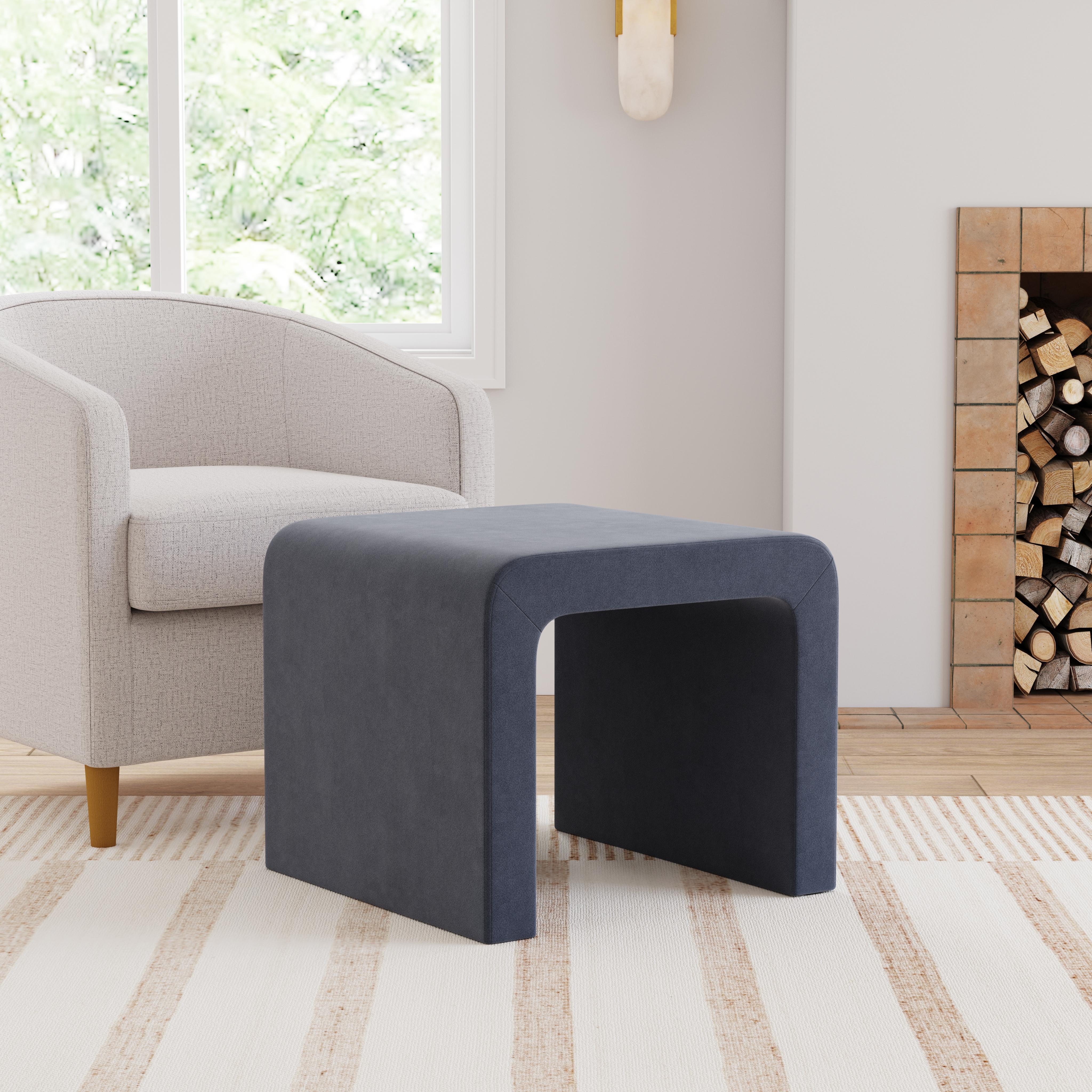 Click here for Homepop Arch Ottoman  Blue prices