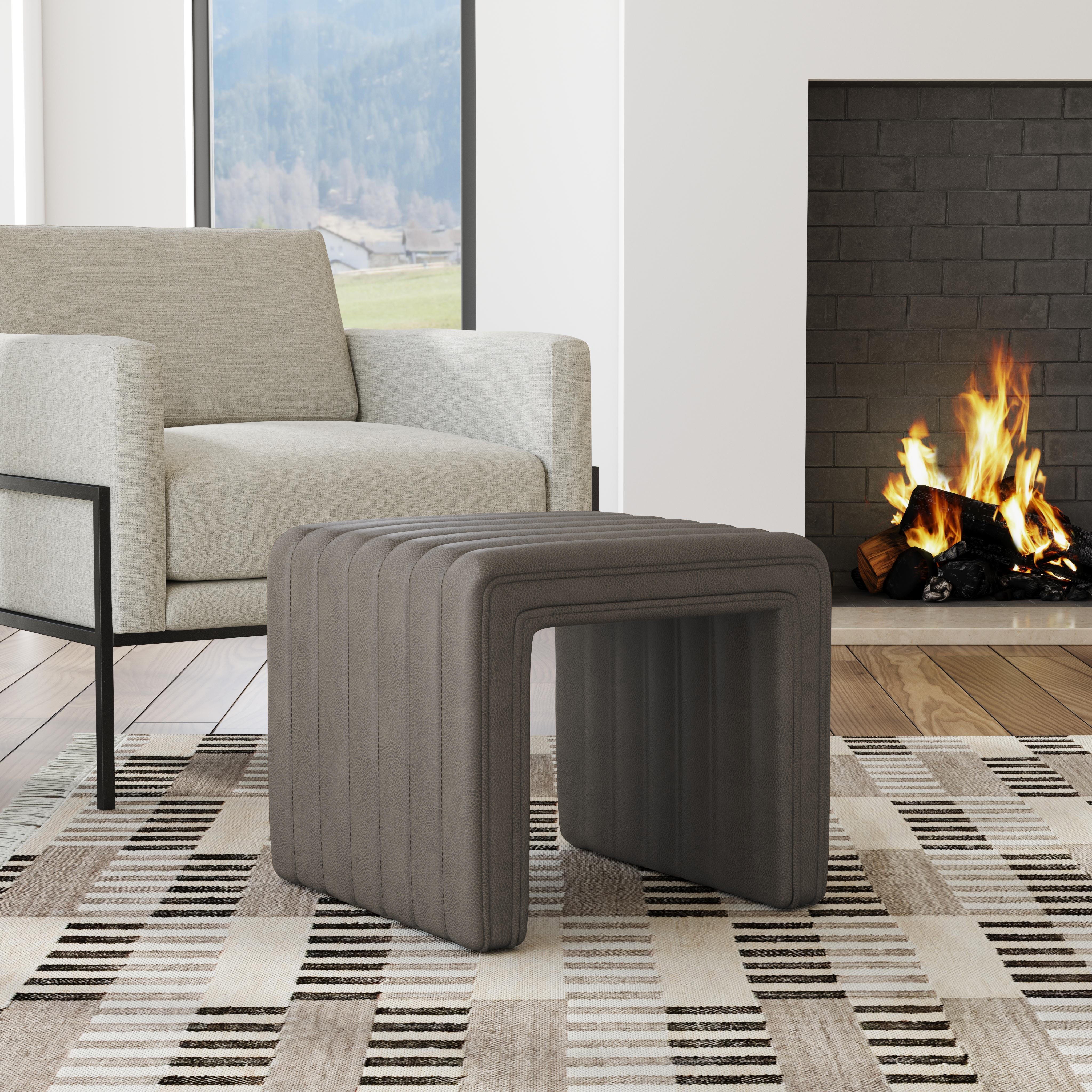 Click here for Homepop Modern Ottoman  Gray prices