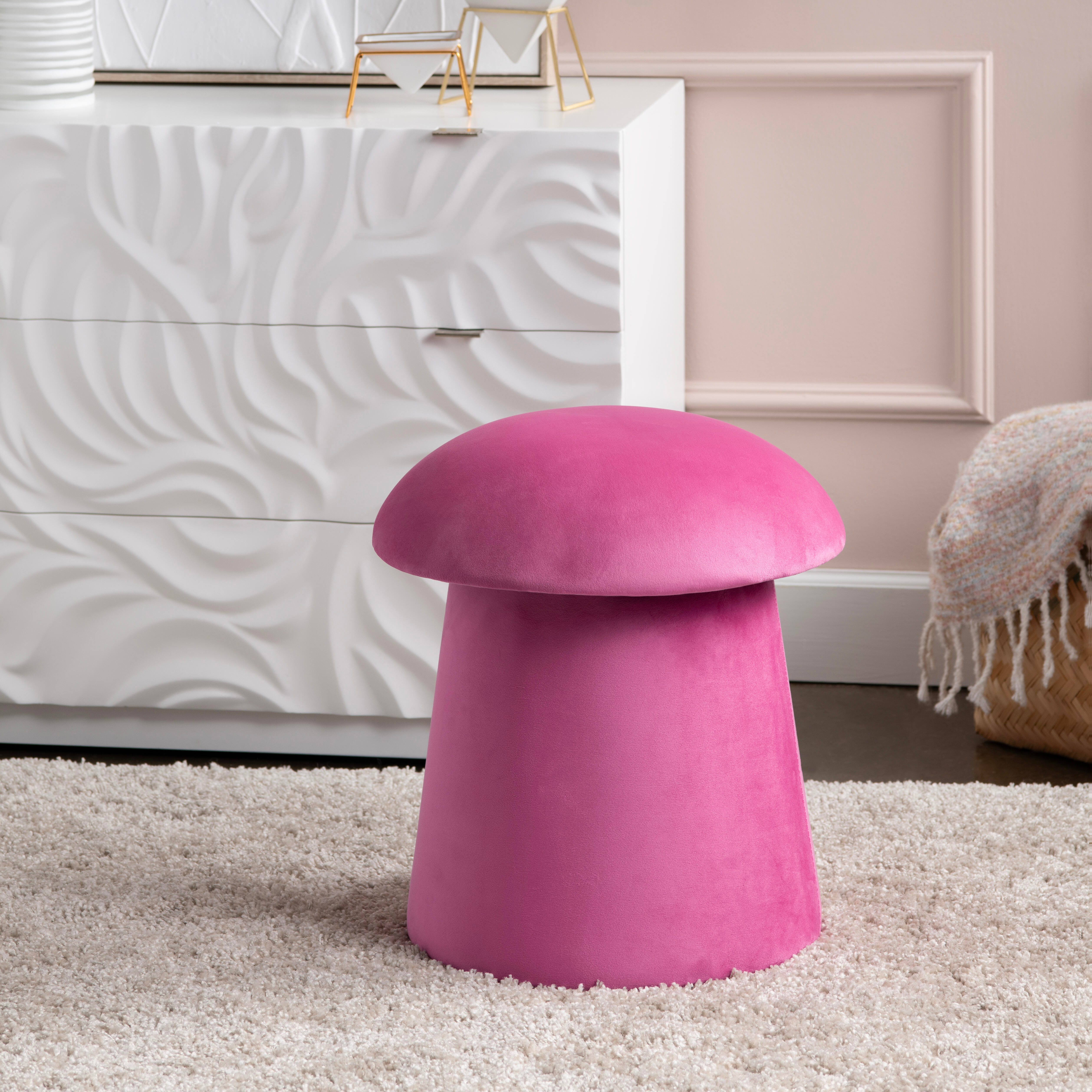 Click here for Evolution Tall Mushroom Ottoman with Storage  Pink prices
