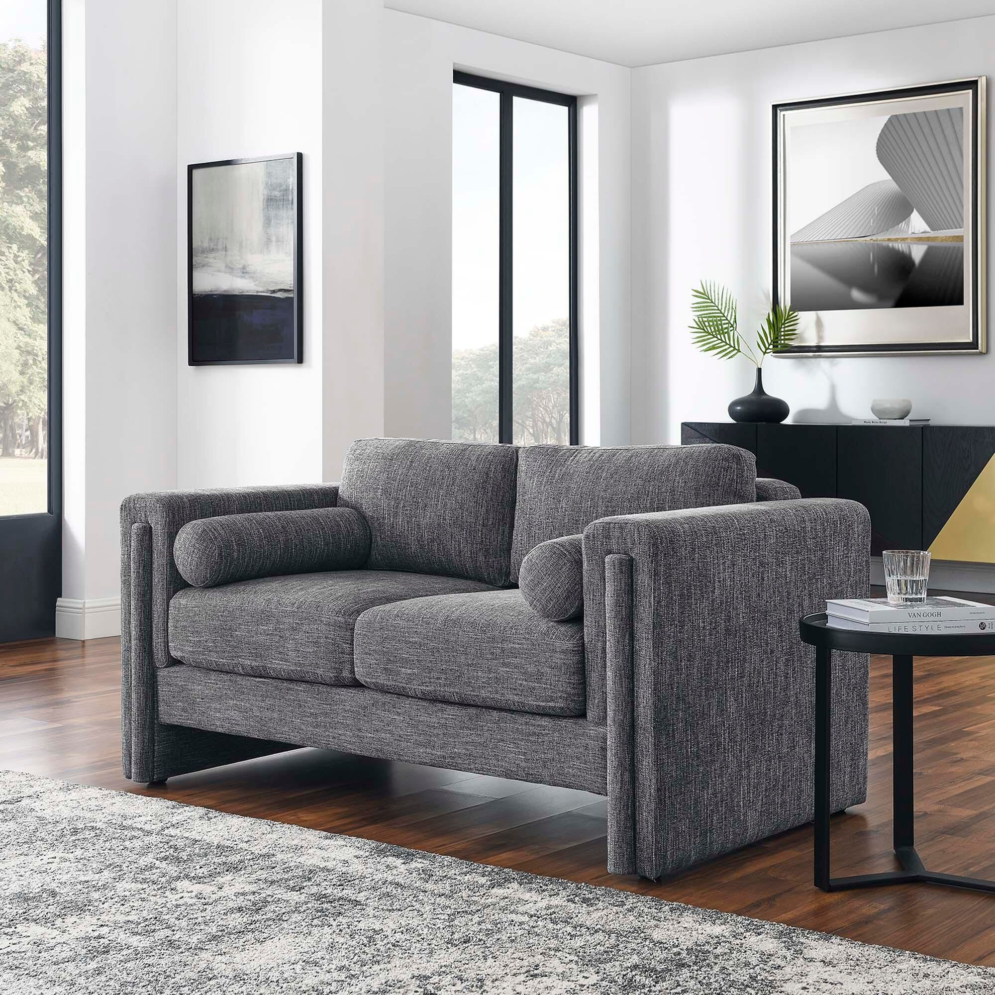 Click here for Modway Visible Loveseat  Gray prices
