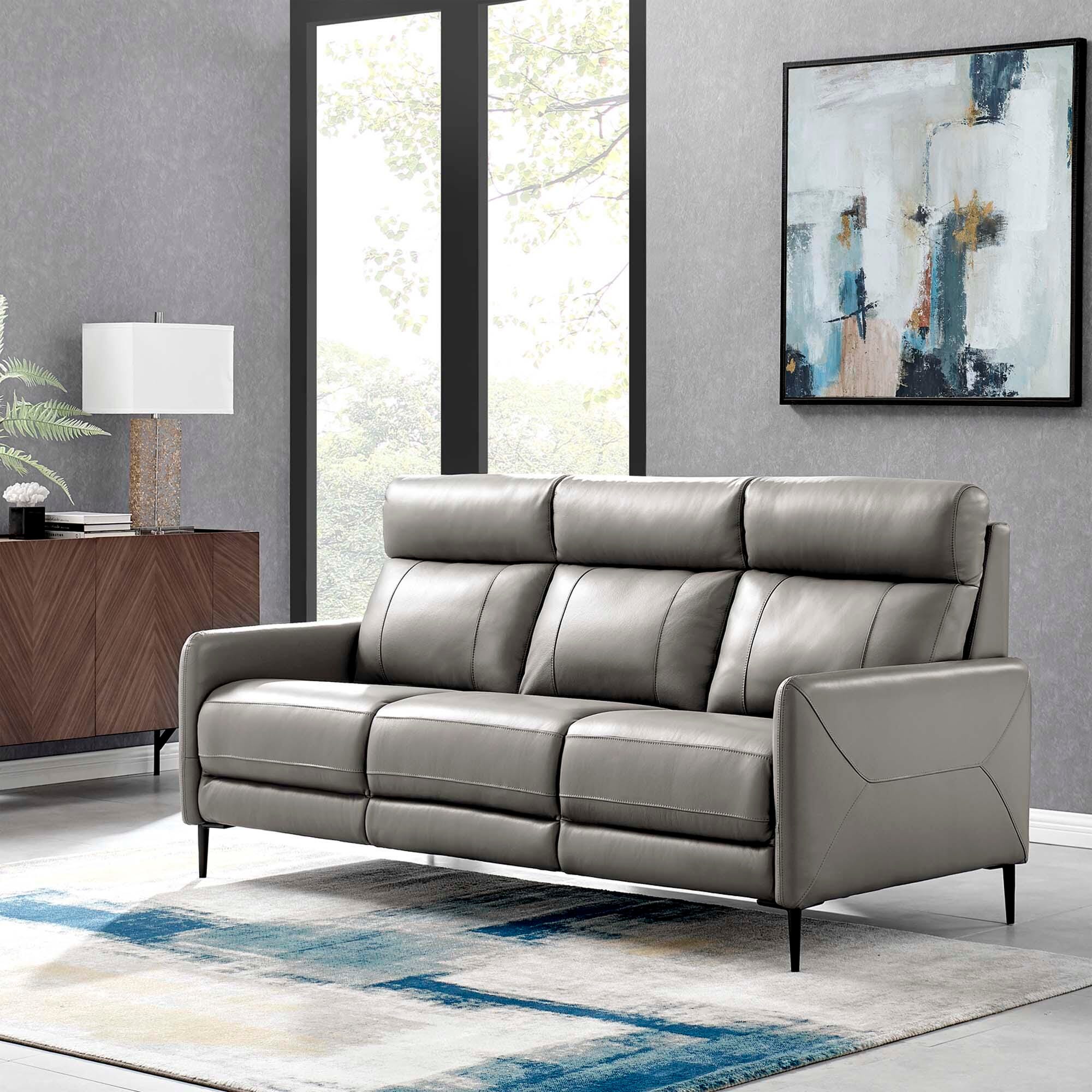 Click here for Modway Huxley Leather Sofa  Gray prices