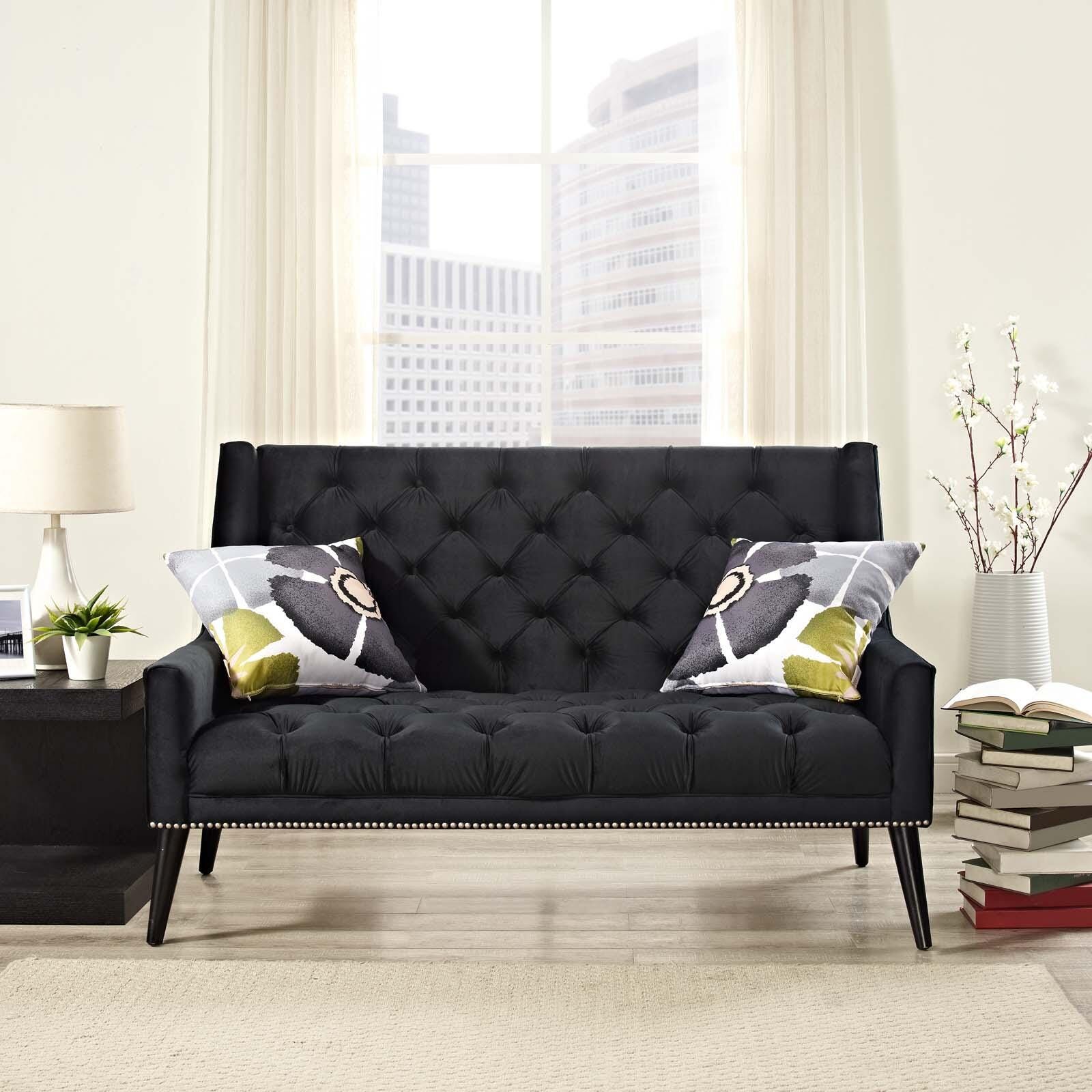 Click here for Modway Peruse Loveseat  Black prices