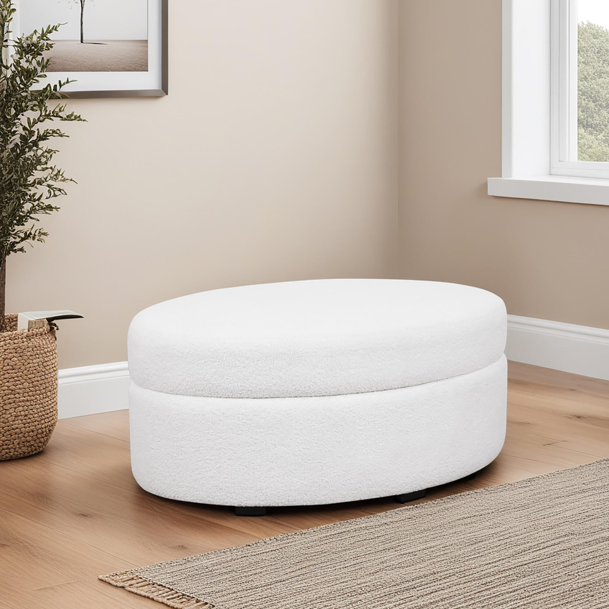 Click here for Linon Ottoman With Storage  Natural prices