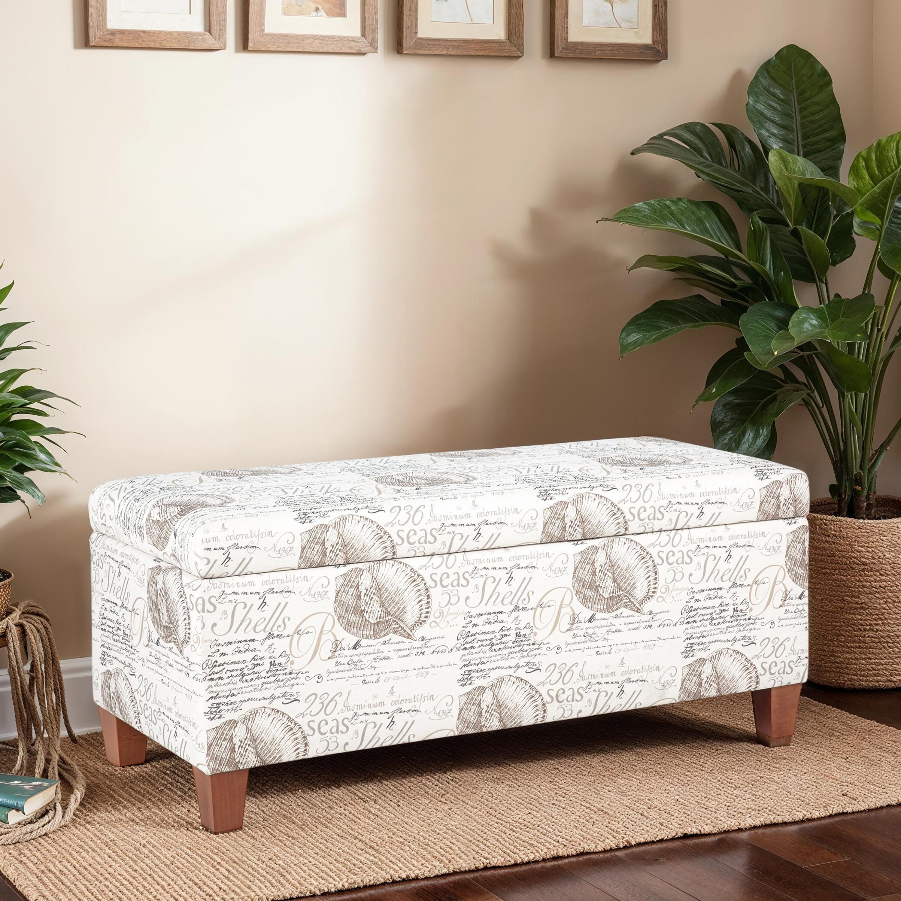 Click here for Linon Augusta Ottoman With Storage  Beige prices