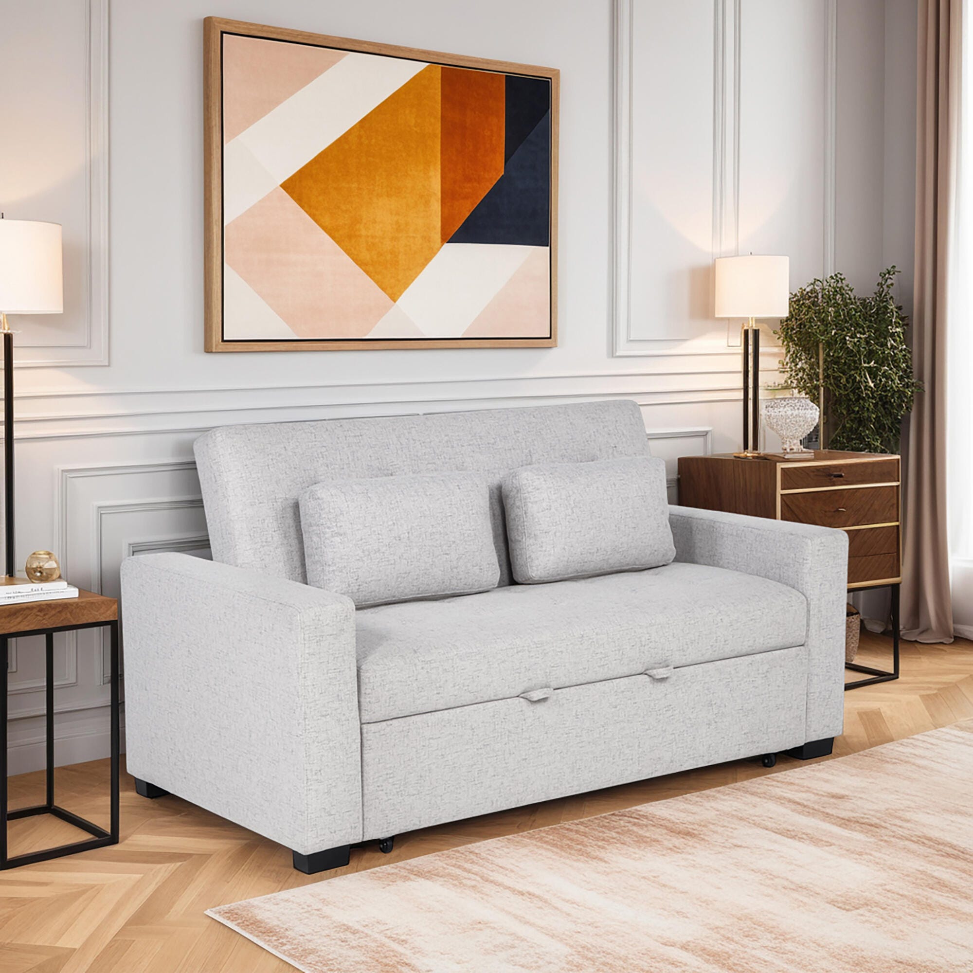 Click here for Linon Verra Full Sofa Sleeper  Gray prices