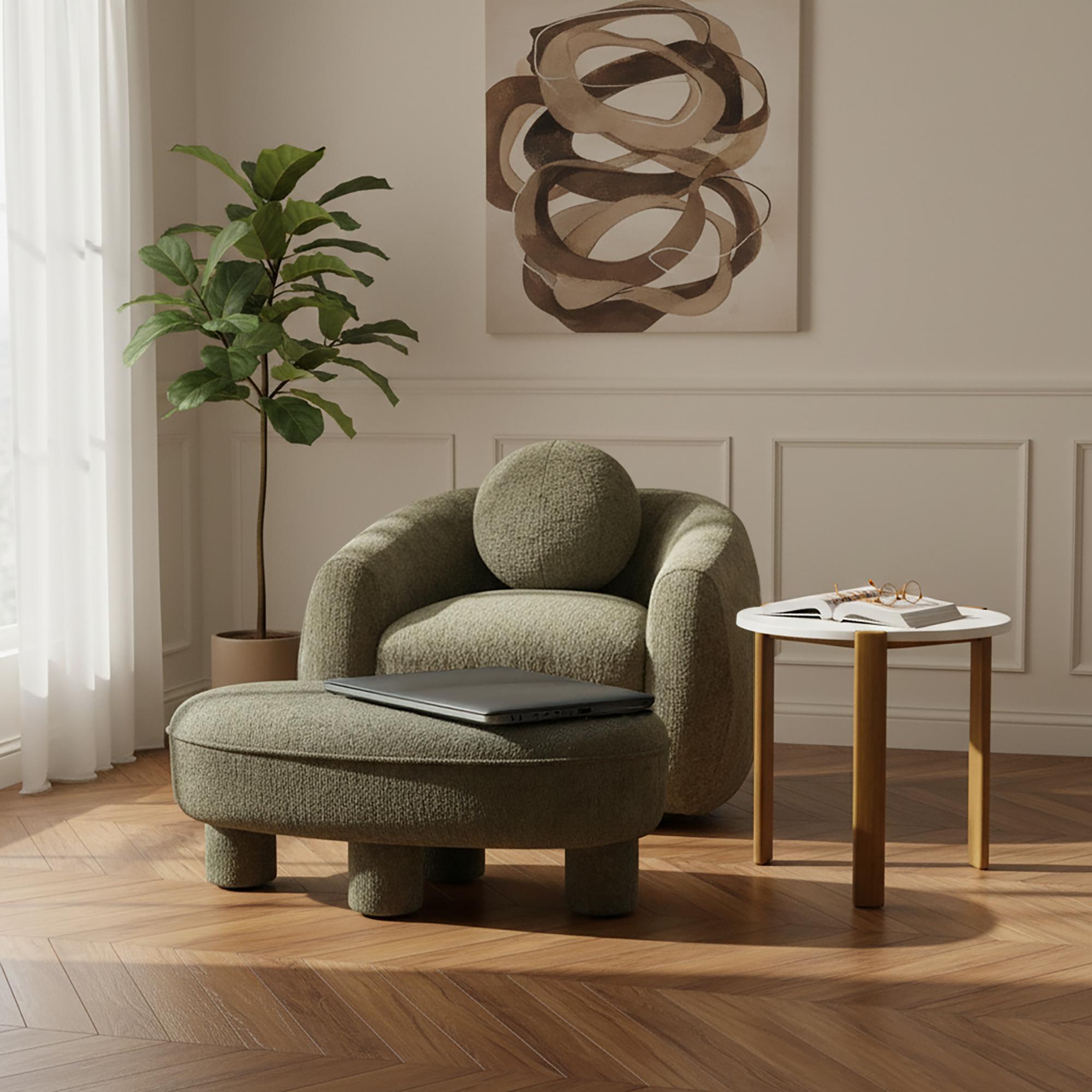 Click here for Manhattan Comfort Tribeca Ottoman  Olive Green prices