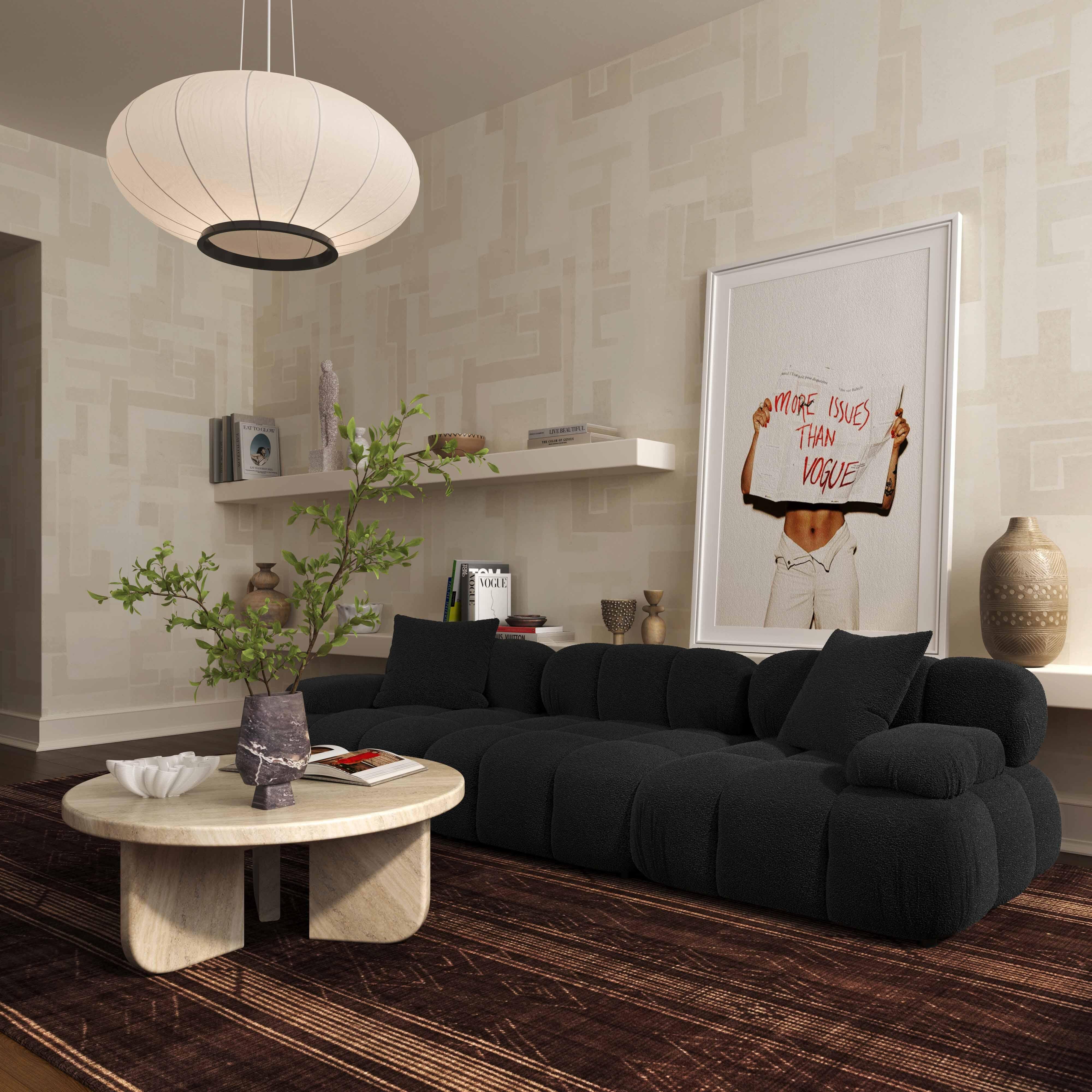 Click here for TOV Furniture Calliope Modular Loveseat  Black prices