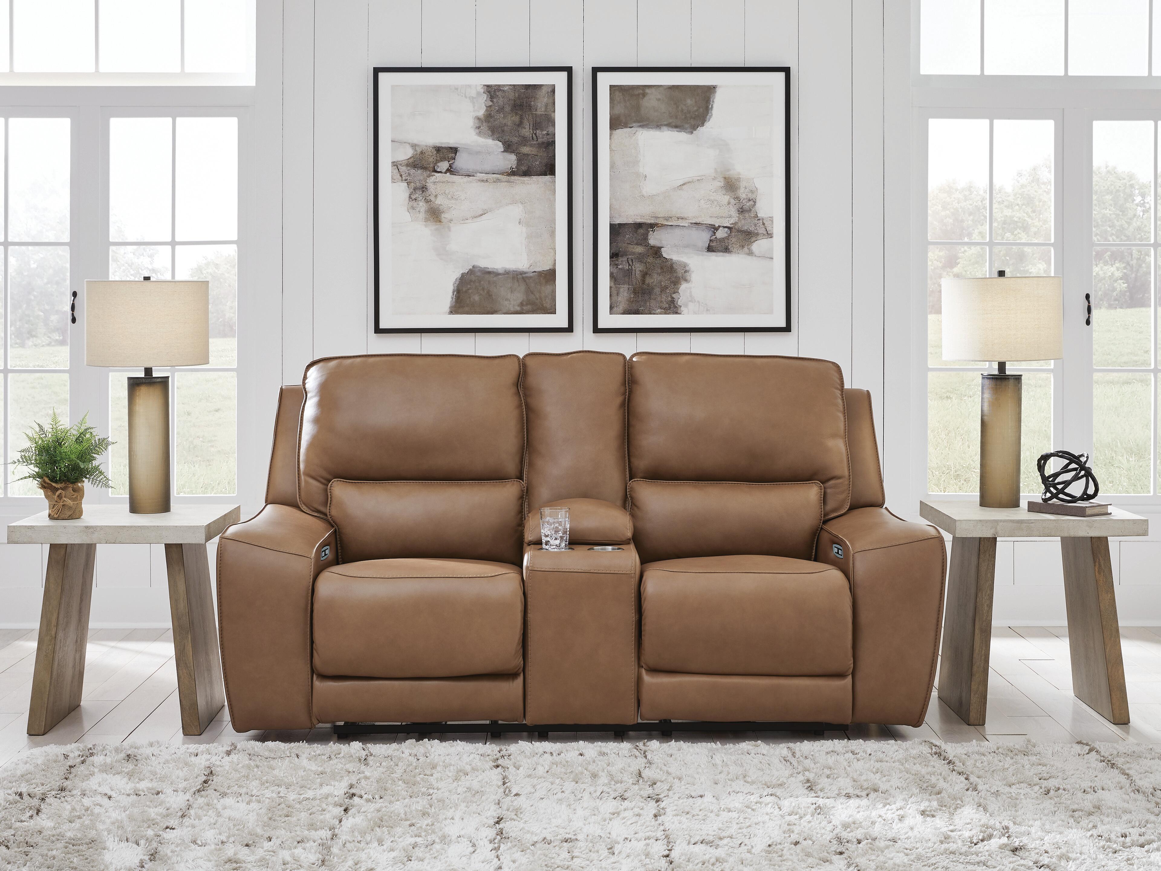Click here for Silverbrooke Dual Power Reclining Leather Loveseat... prices