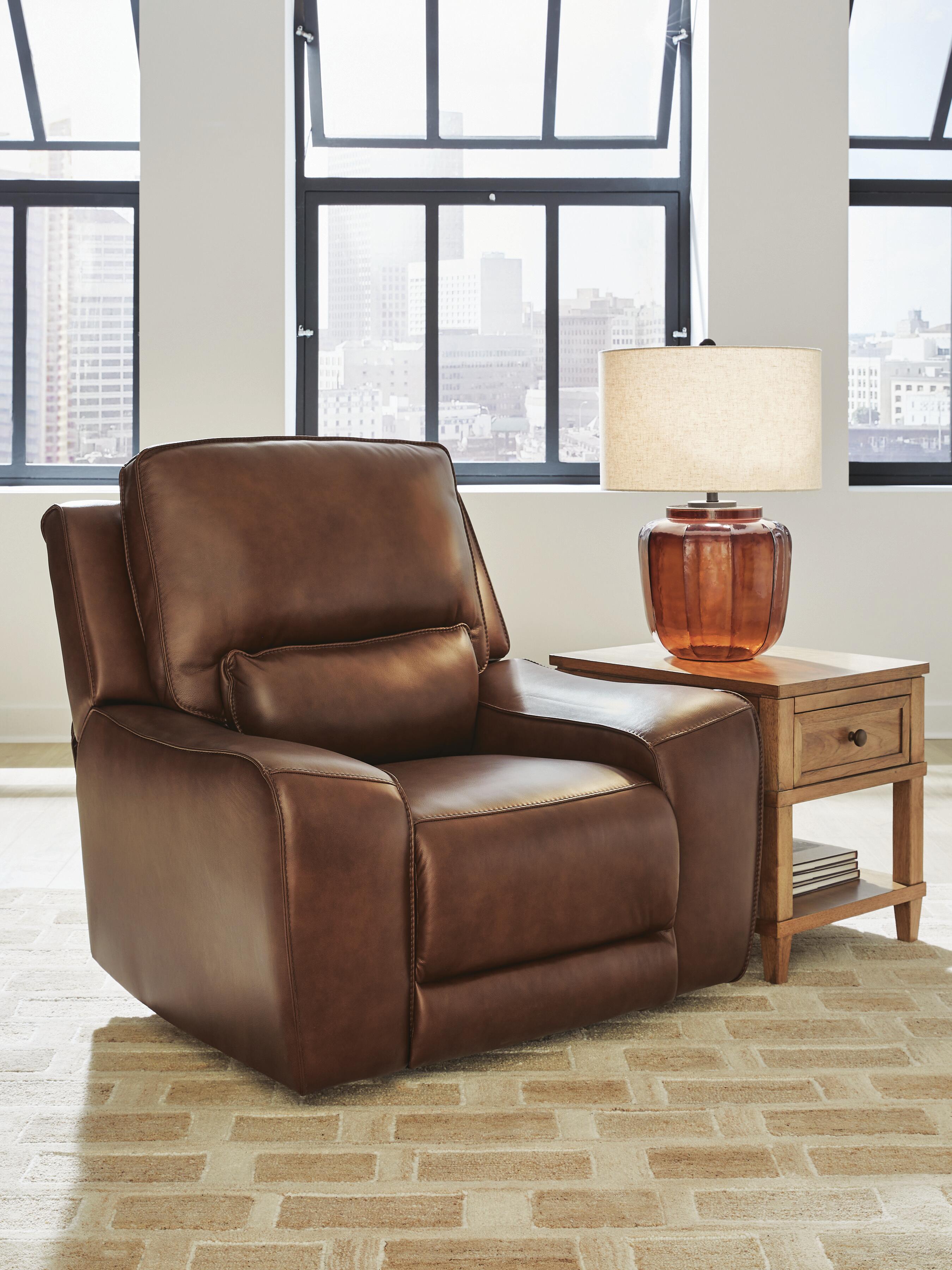 Click here for Silverbrooke Dual Power Leather Recliner Leather... prices