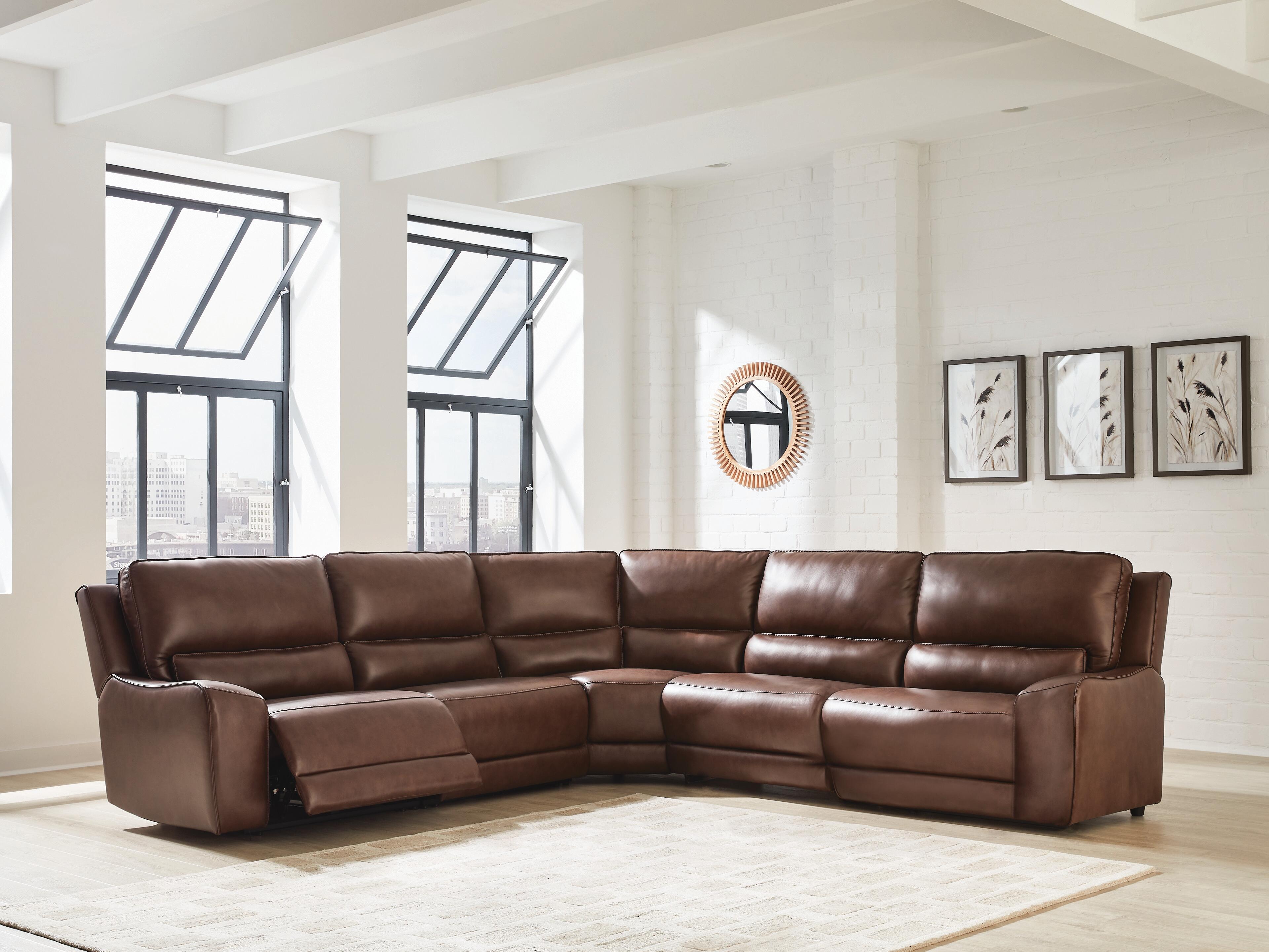 Click here for Silverbrooke 5-Piece Leather Dual Power Reclining... prices