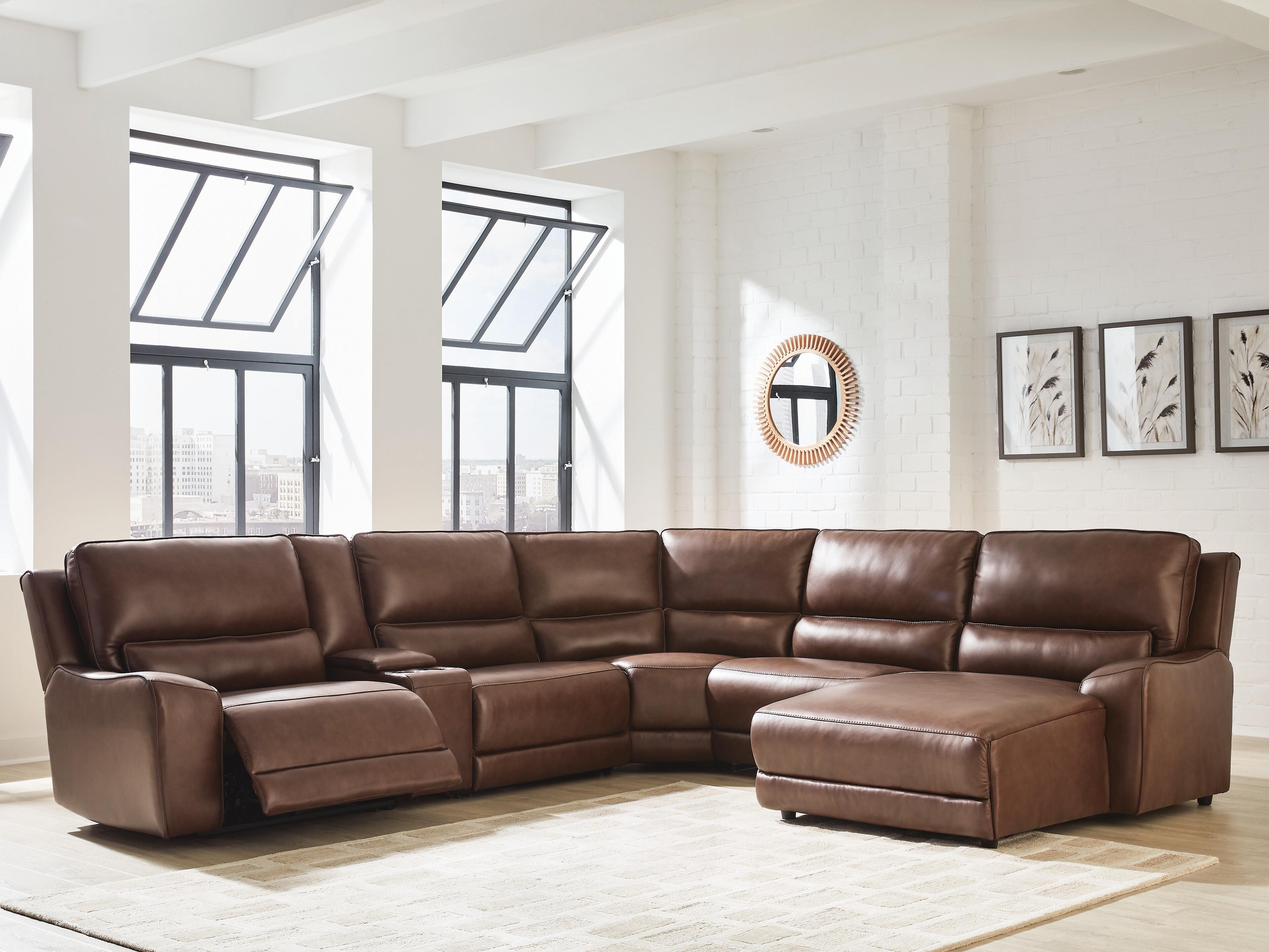 Click here for Silverbrooke 6-Piece Leather Dual Power Reclining... prices