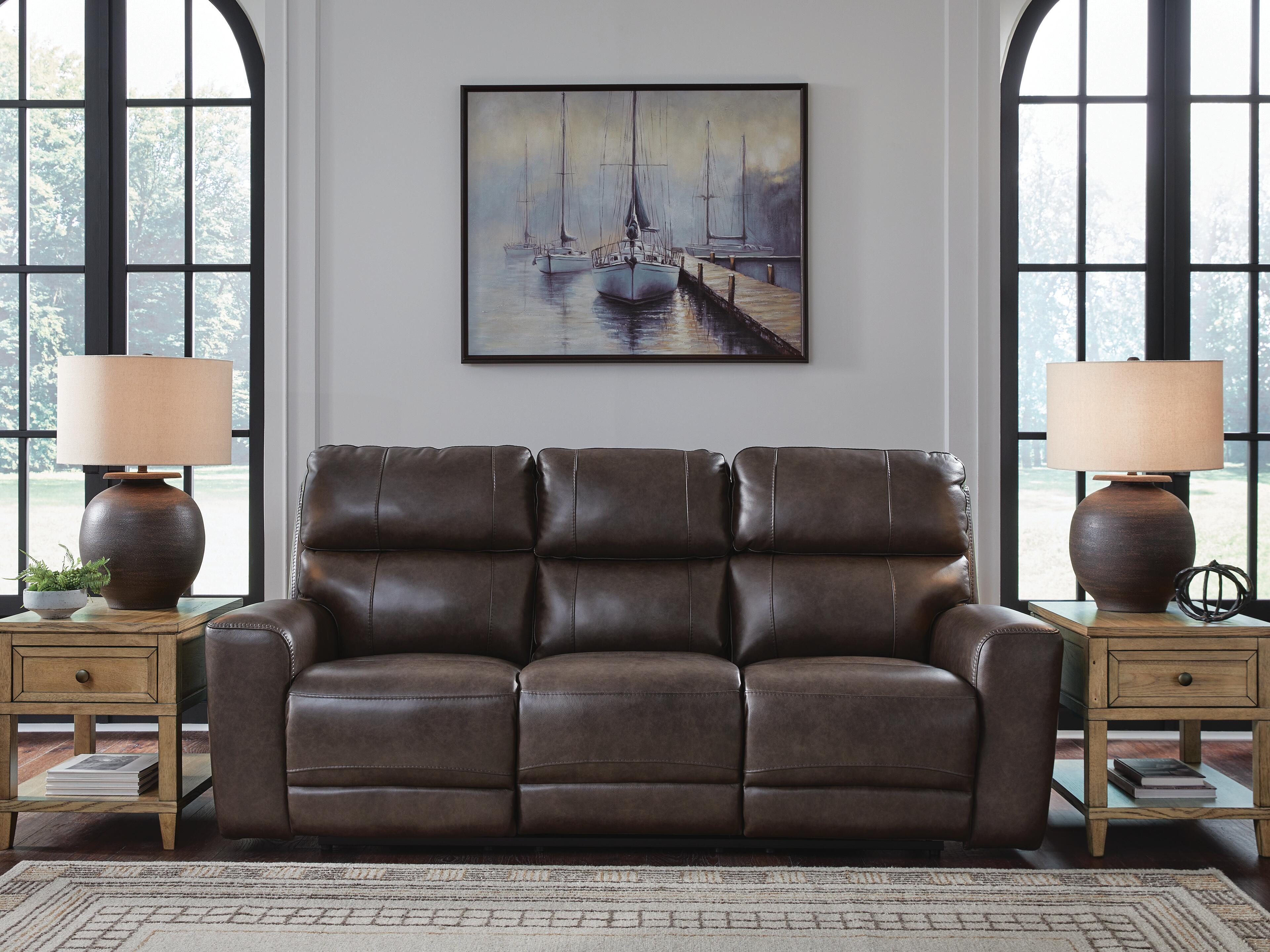 Click here for Beadel Dual Power Leather Reclining Sofa Leather... prices