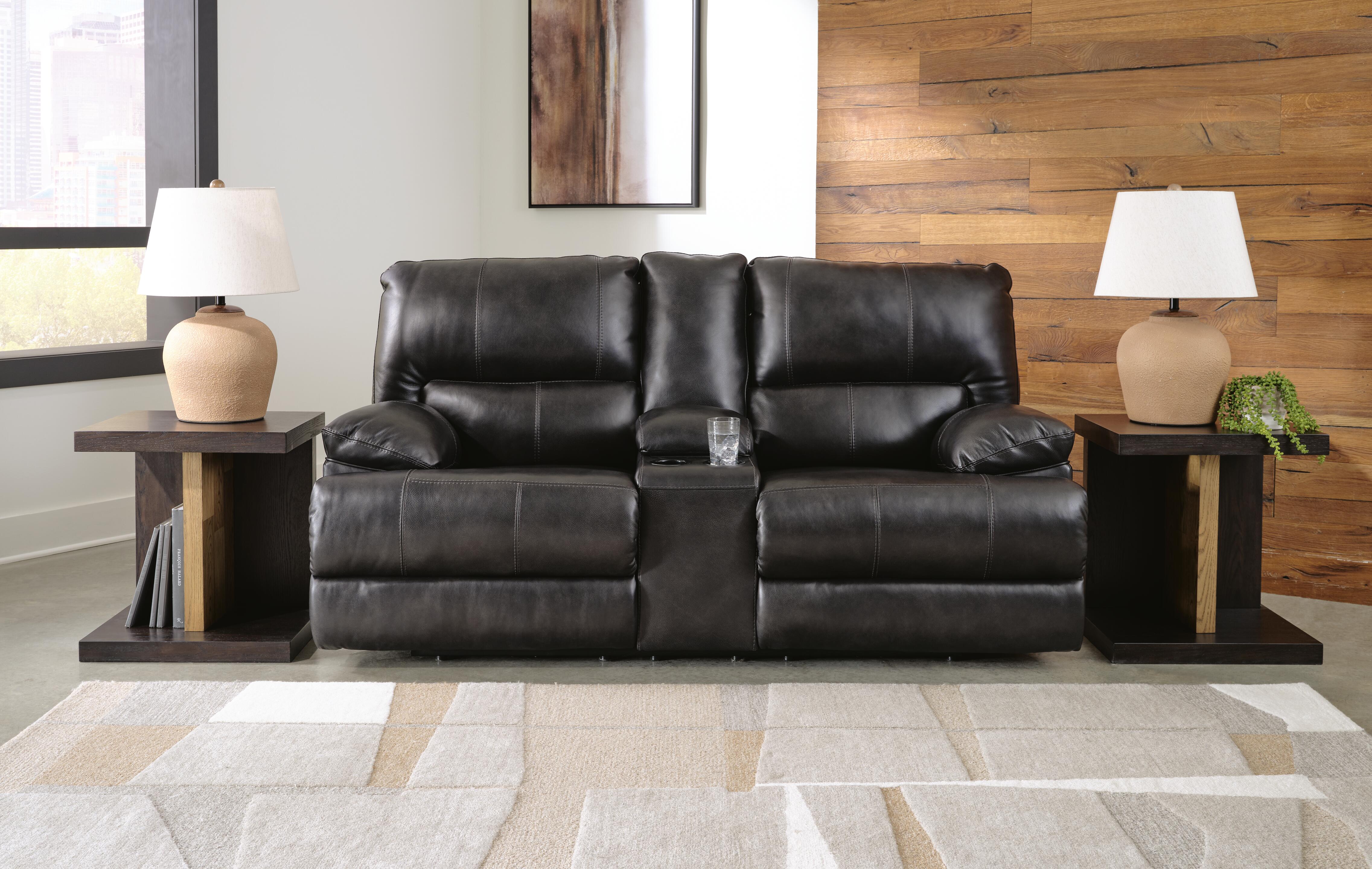 Click here for Mountainous Dual Power Leather Reclining Loveseat... prices