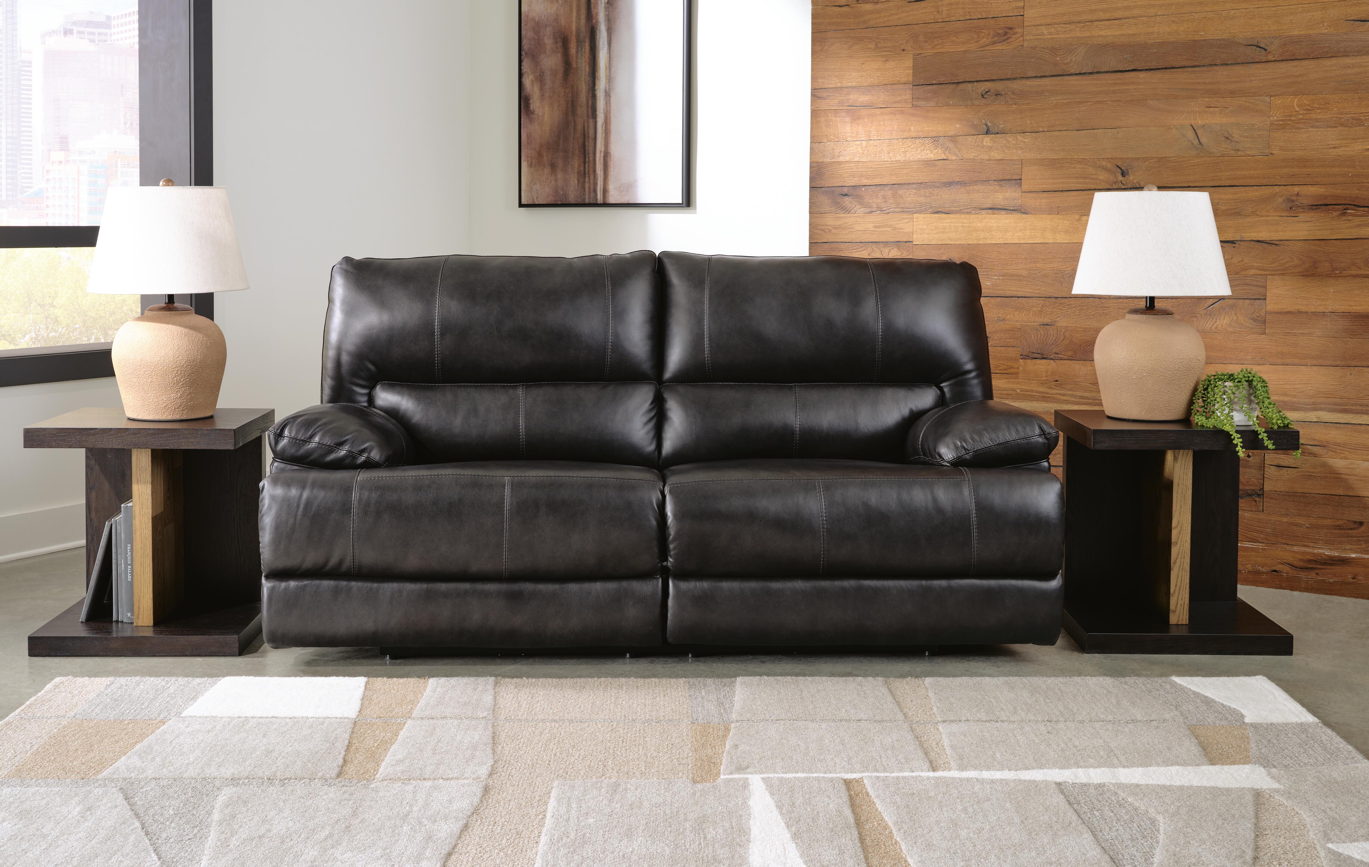 Click here for Mountainous Dual Power Leather Reclining Sofa Leat... prices