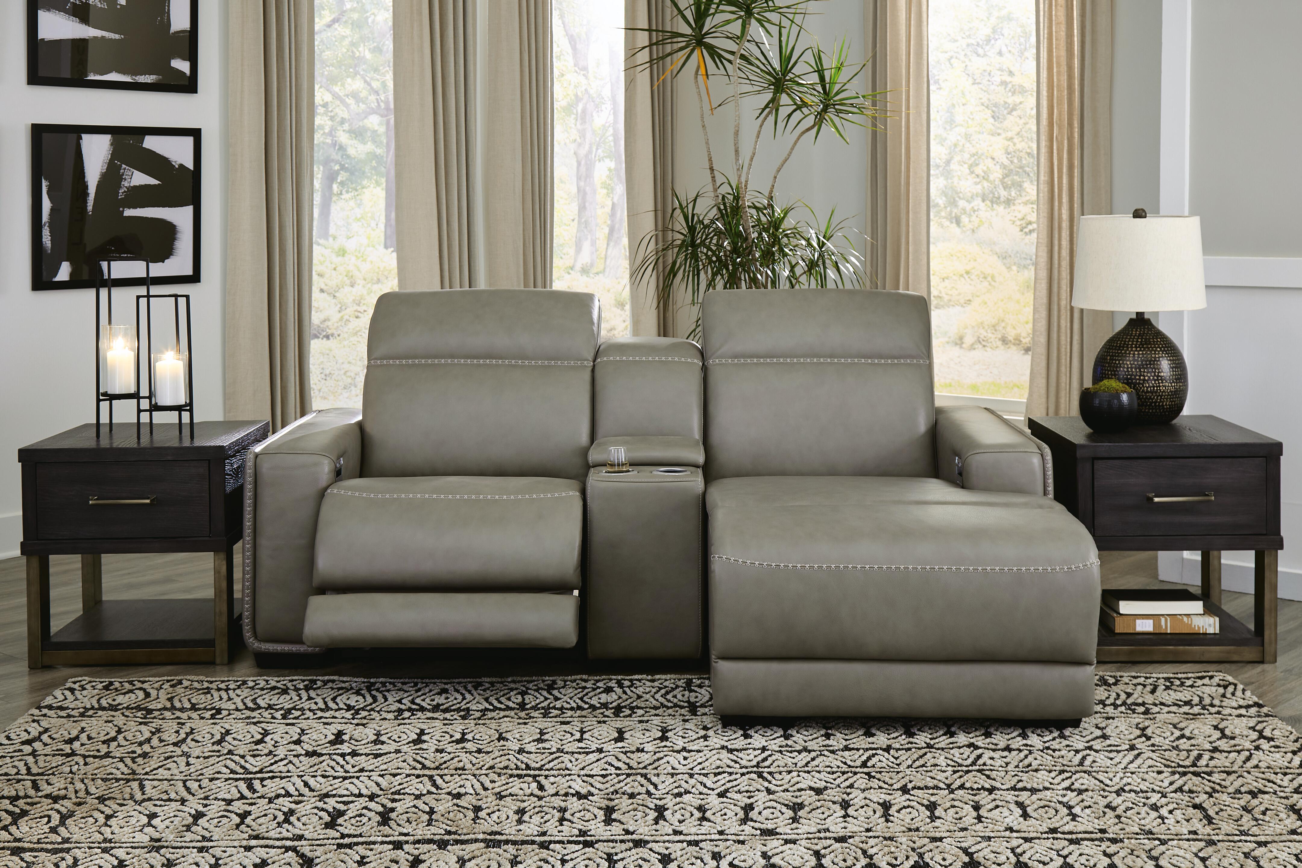 Click here for Correze 3-Piece Dual Power Leather Reclining Modul... prices