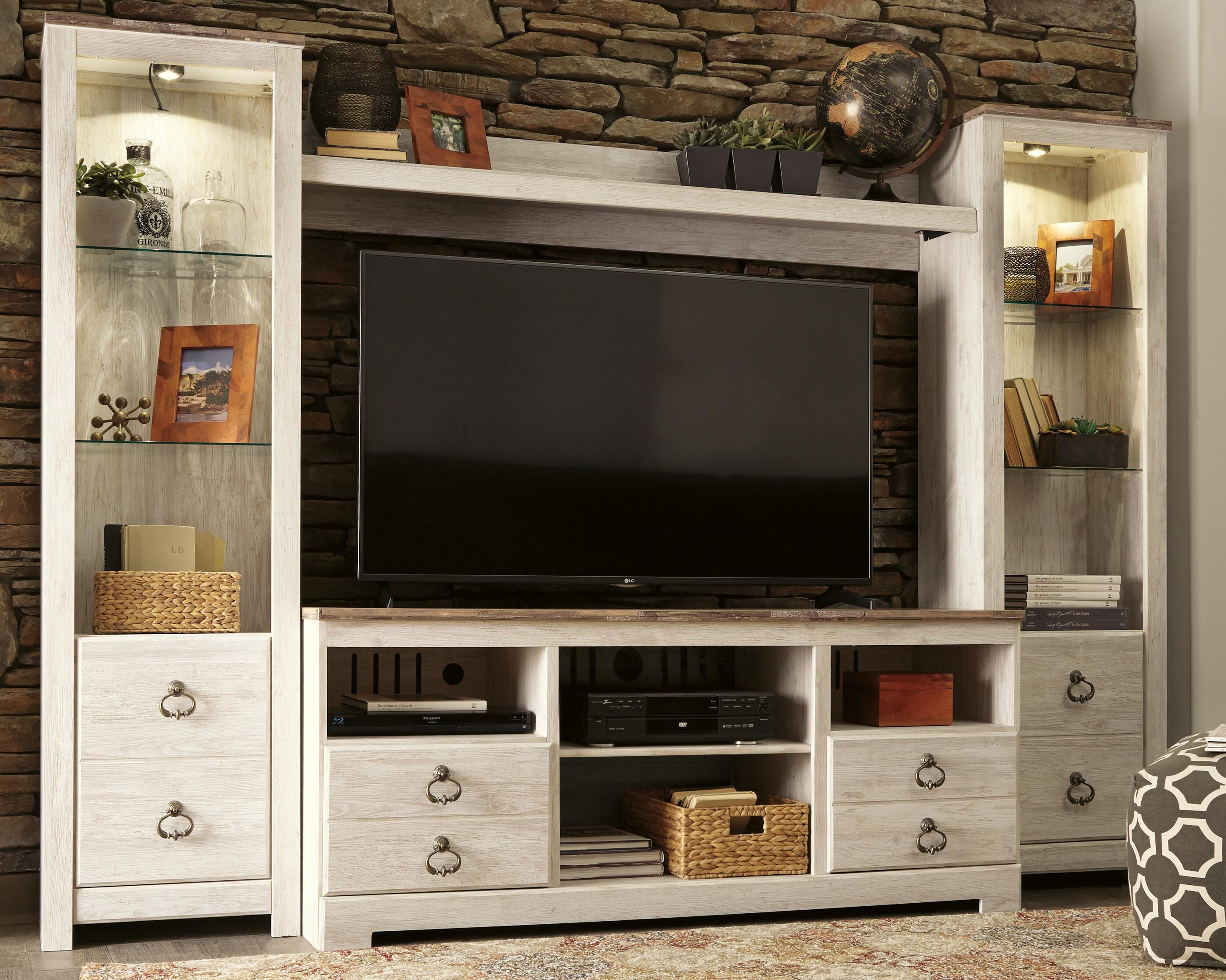 Click here for Willowton 4-Piece Entertainment Center with 63 TV... prices