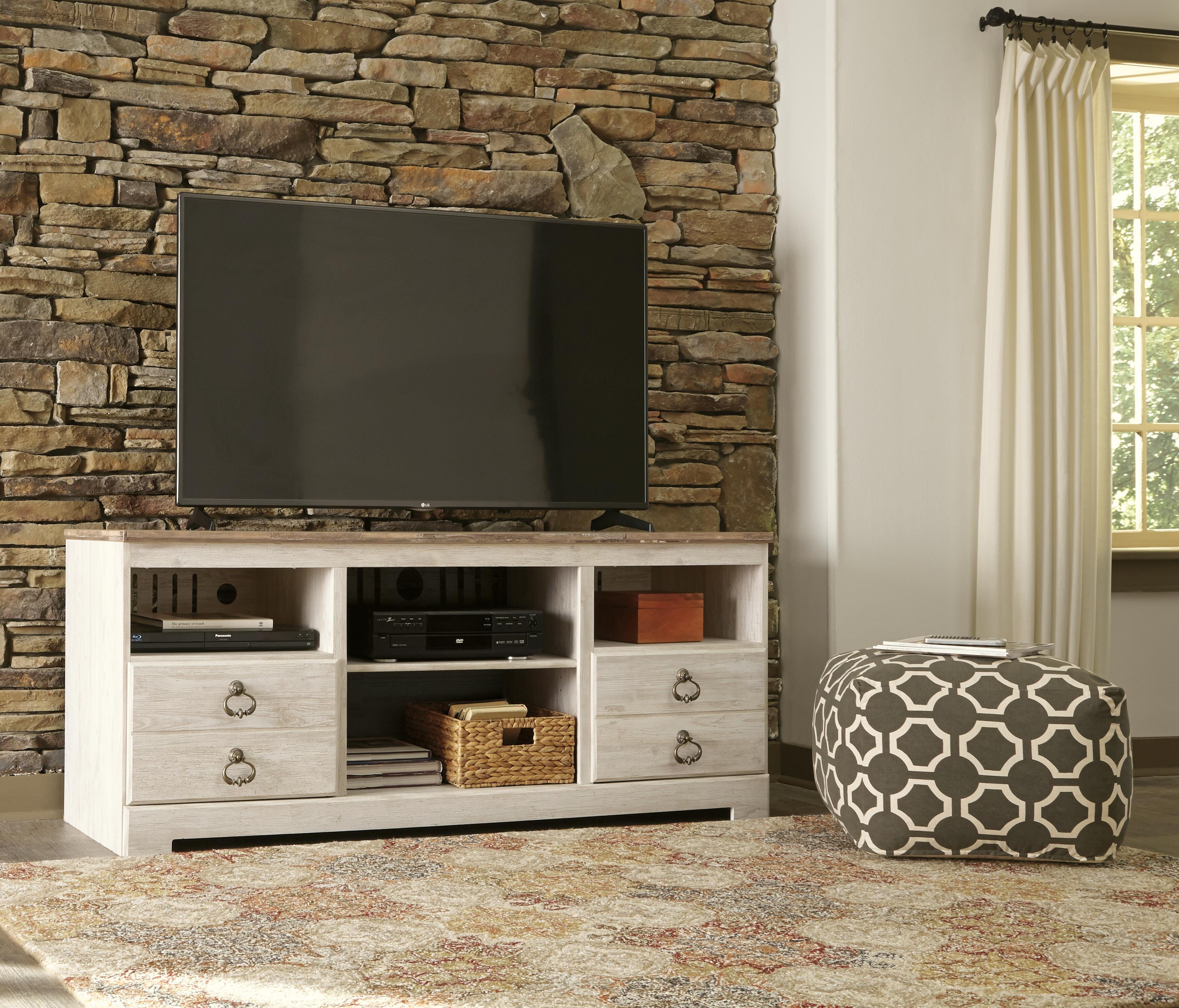 Click here for Willowton 63 TV Stand  Whitewash prices