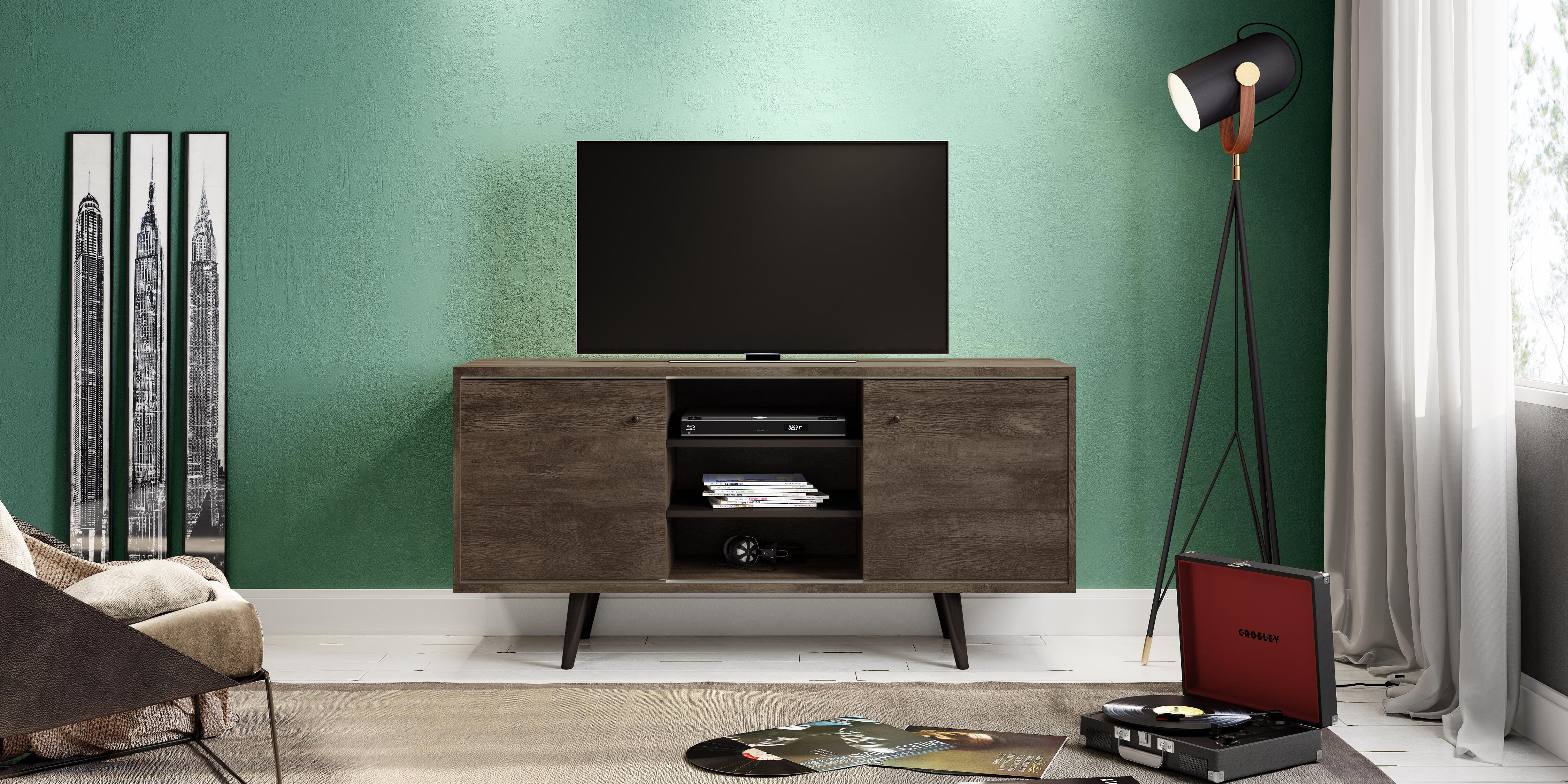 Click here for Distressed 53 TV Stand  Brown prices