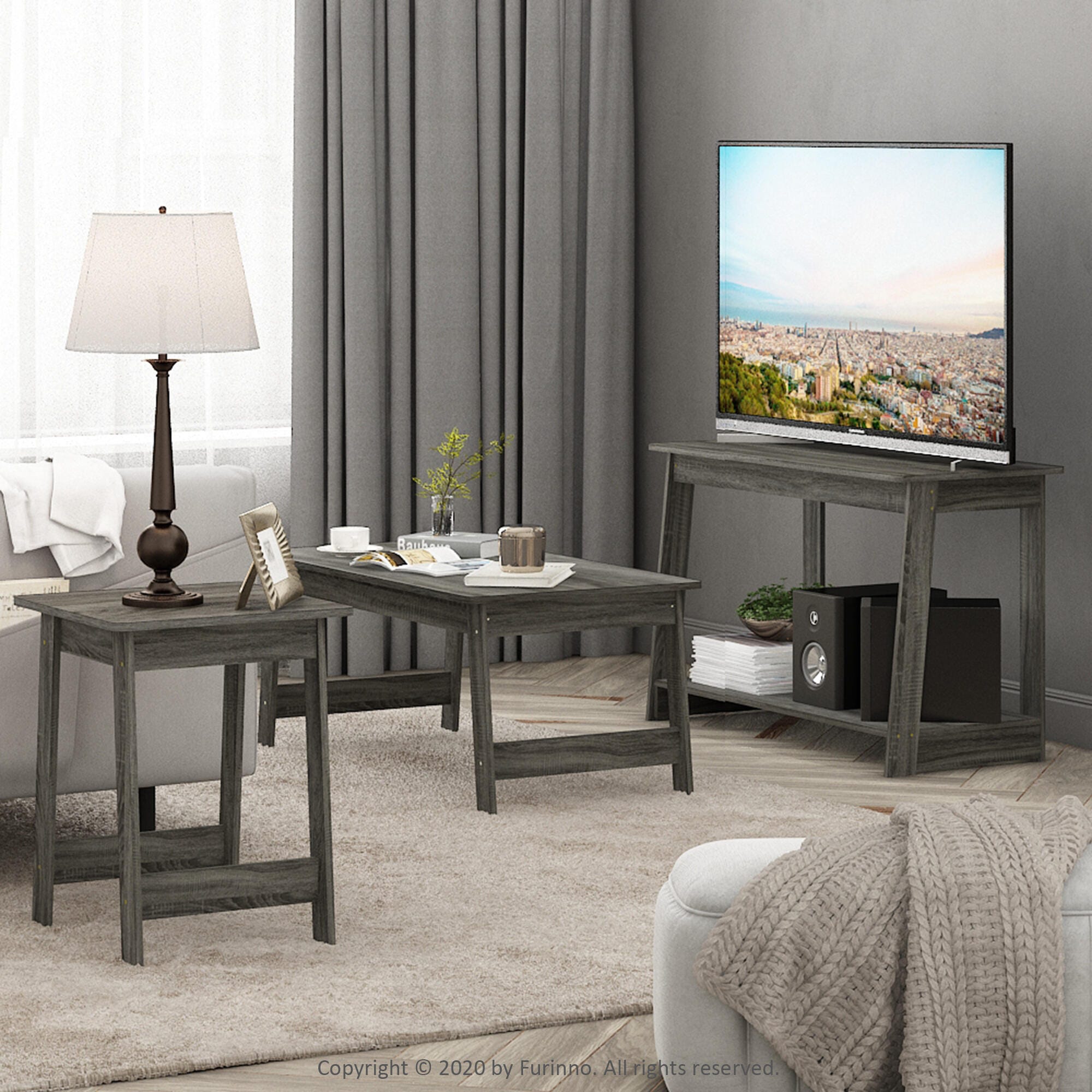 Click here for Beginning 36 TV Stand  French Oak Gray prices