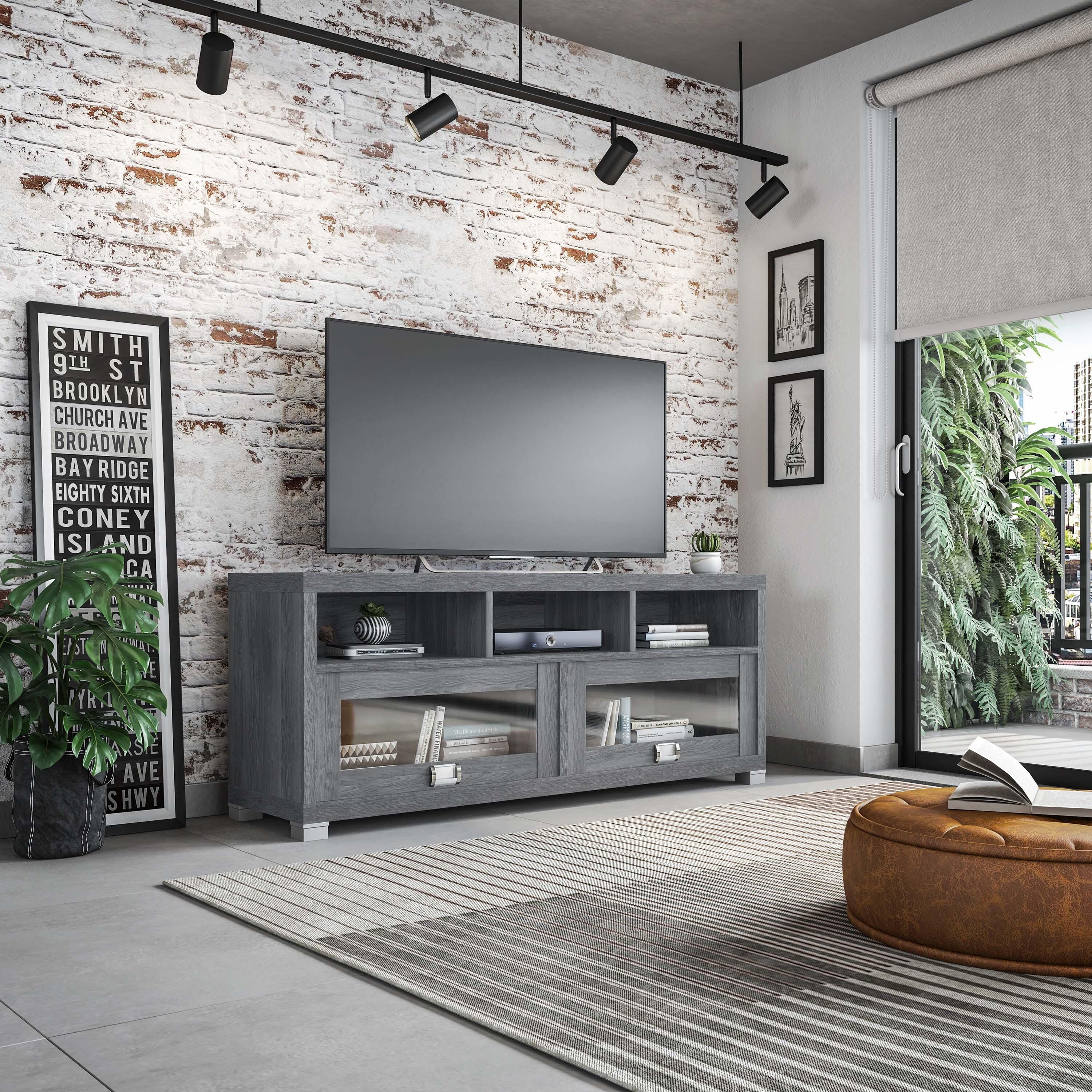 Click here for Techni Mobili Durbin 57 TV Stand  Gray prices