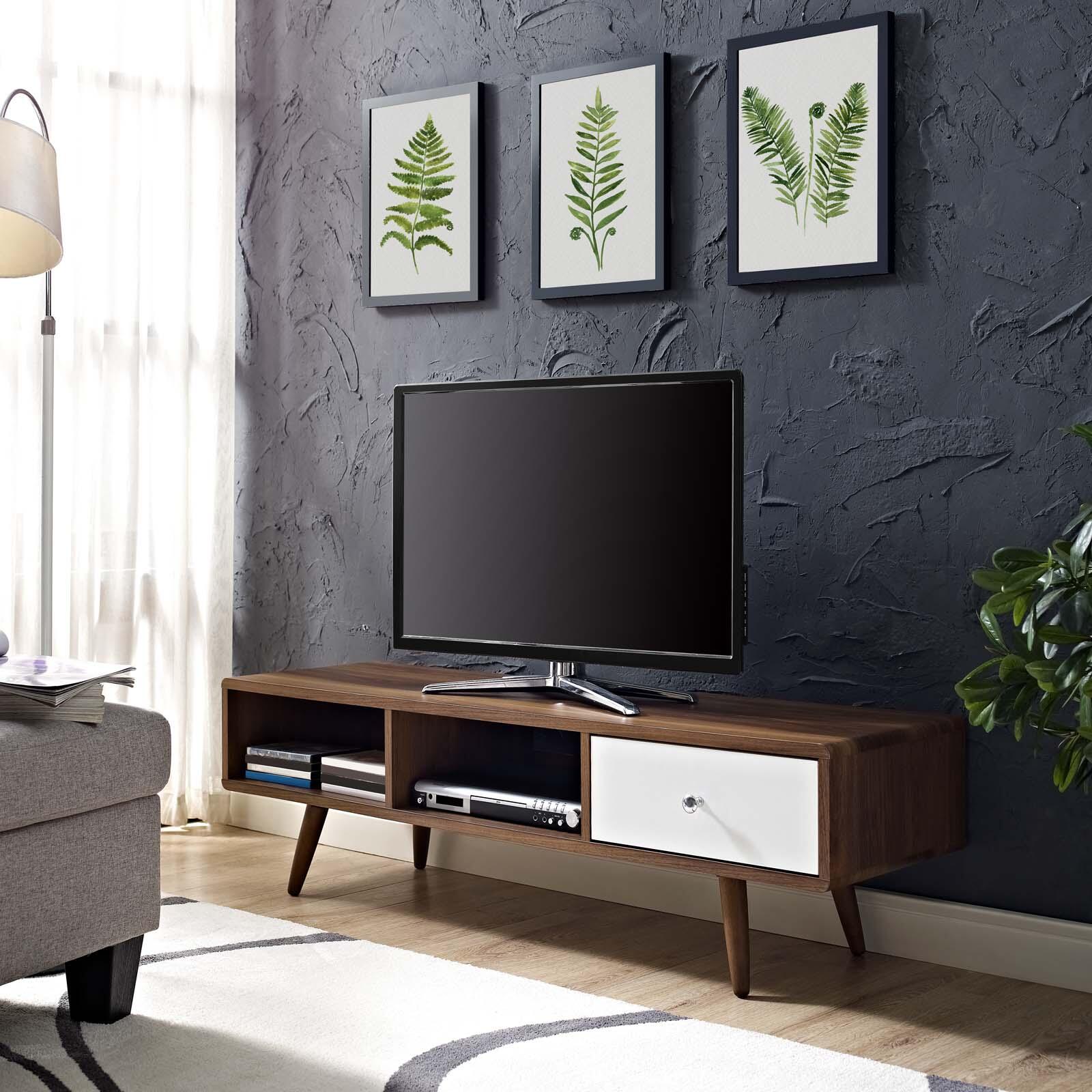 Click here for Modway Transmit 55 TV Stand  Walnut/White prices