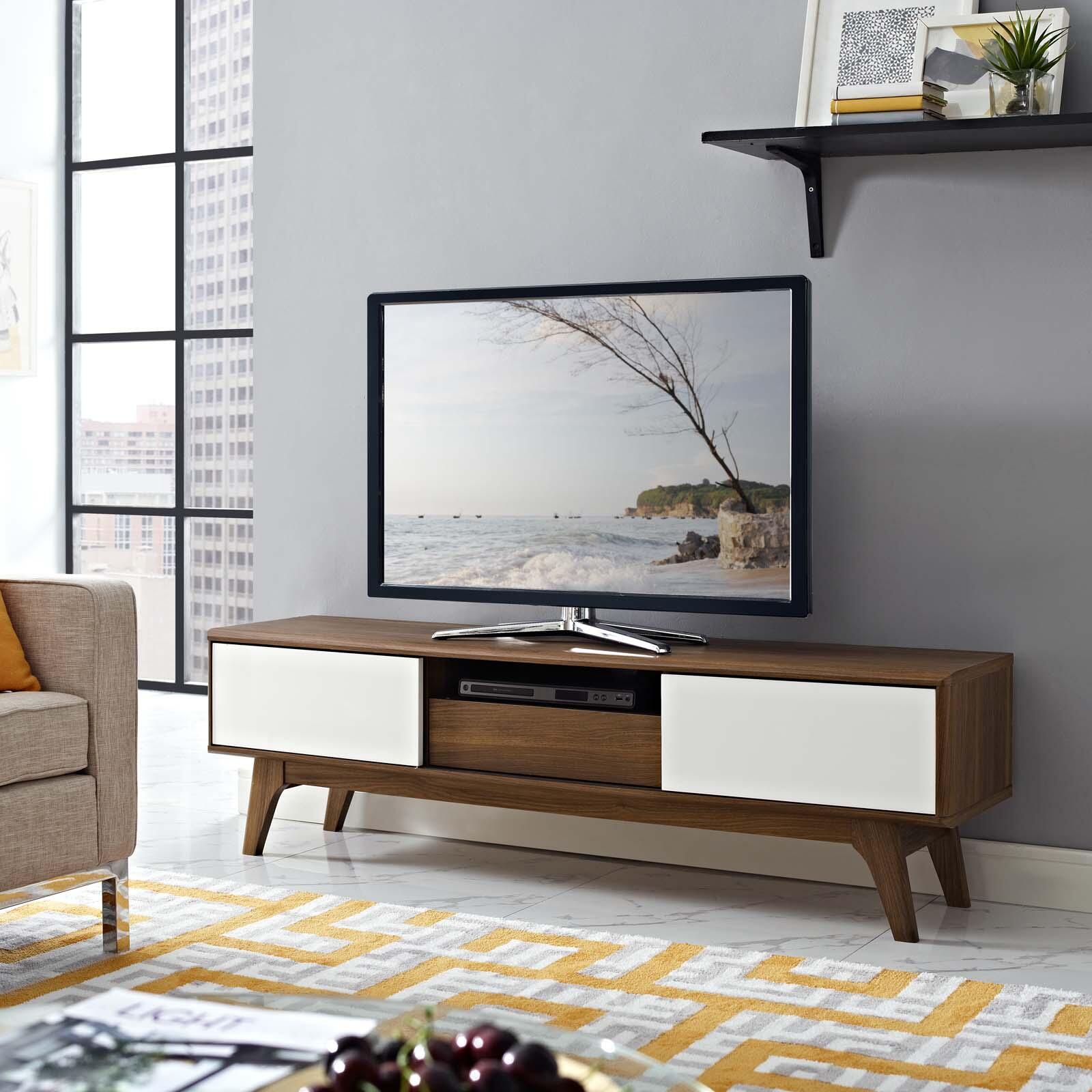 Click here for Modway Envision 58 TV Stand  Walnut/White prices