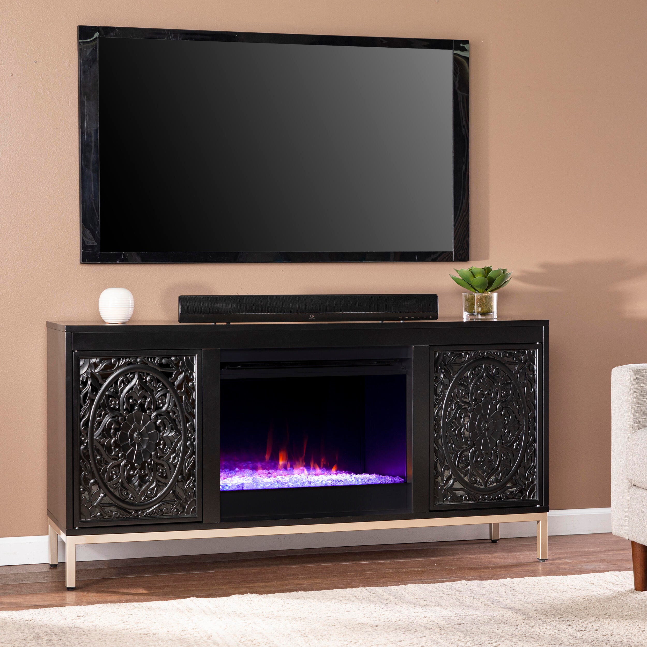 Click here for Southern Enterprises Furniture Gertandra 58 TV Sta... prices