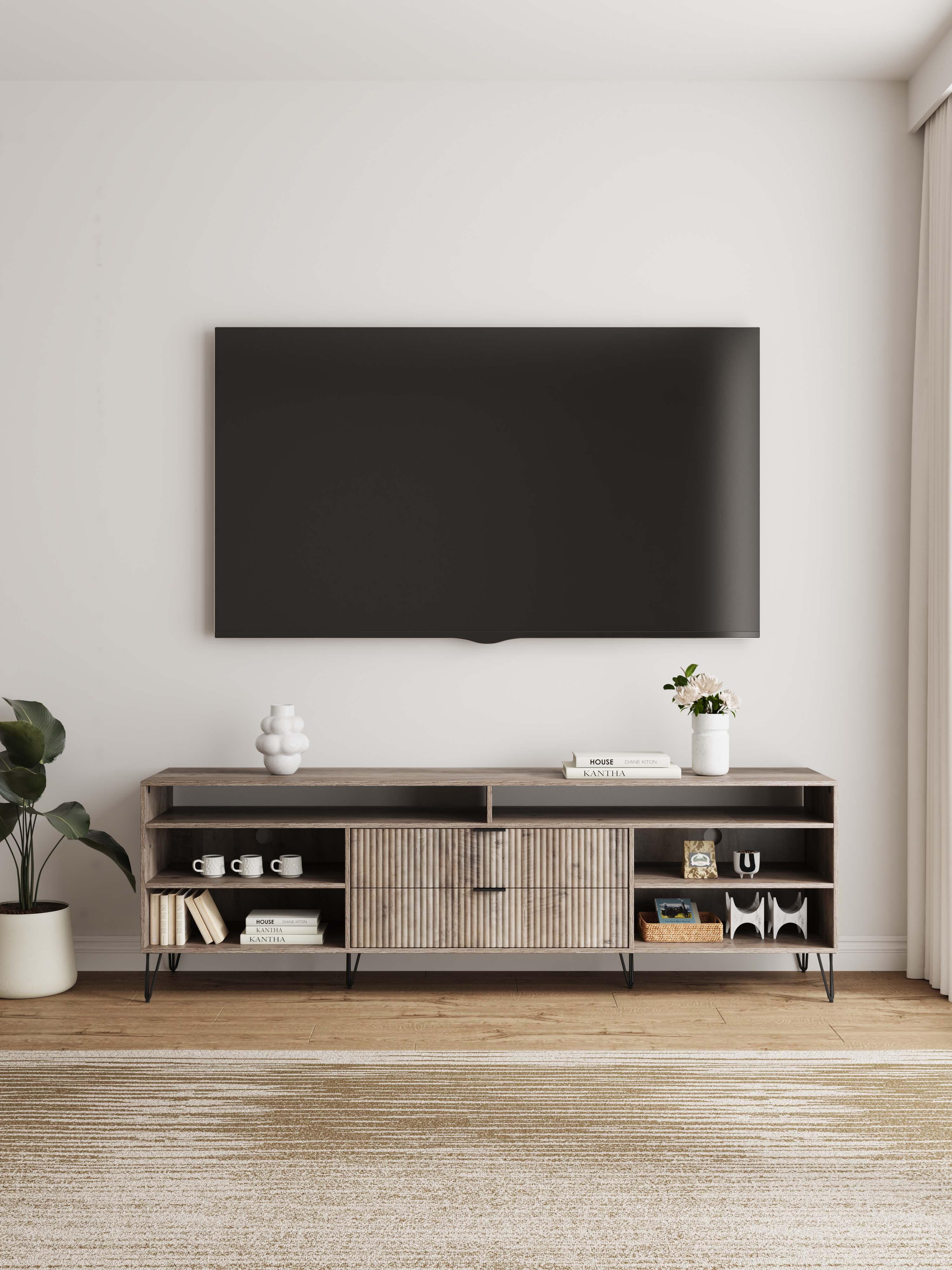 Click here for Manhattan Comfort DUMBO 85 TV Stand with 2 Drawers... prices