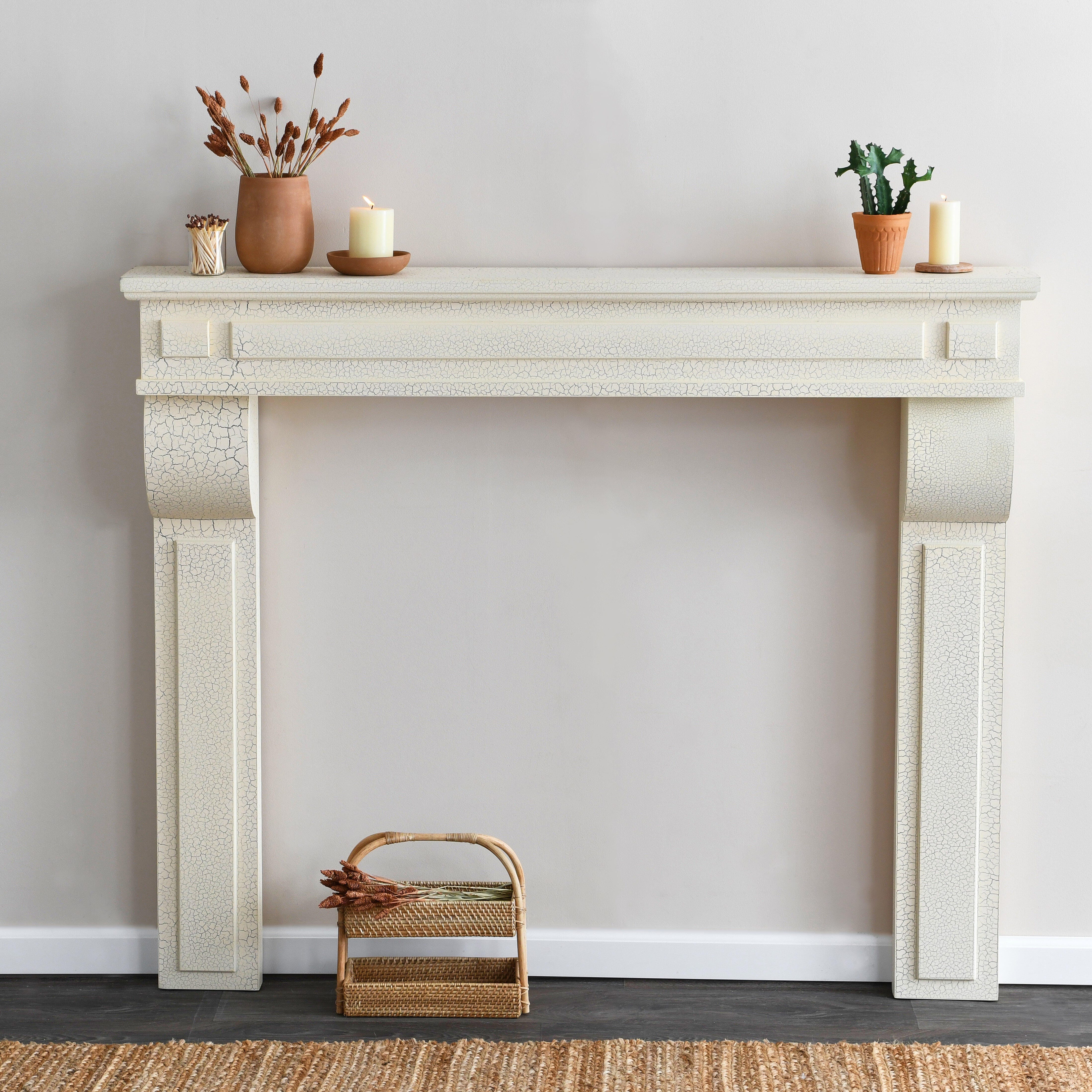 Click here for Storied Home Lodge 8 Fireplace Mantel  Cream prices