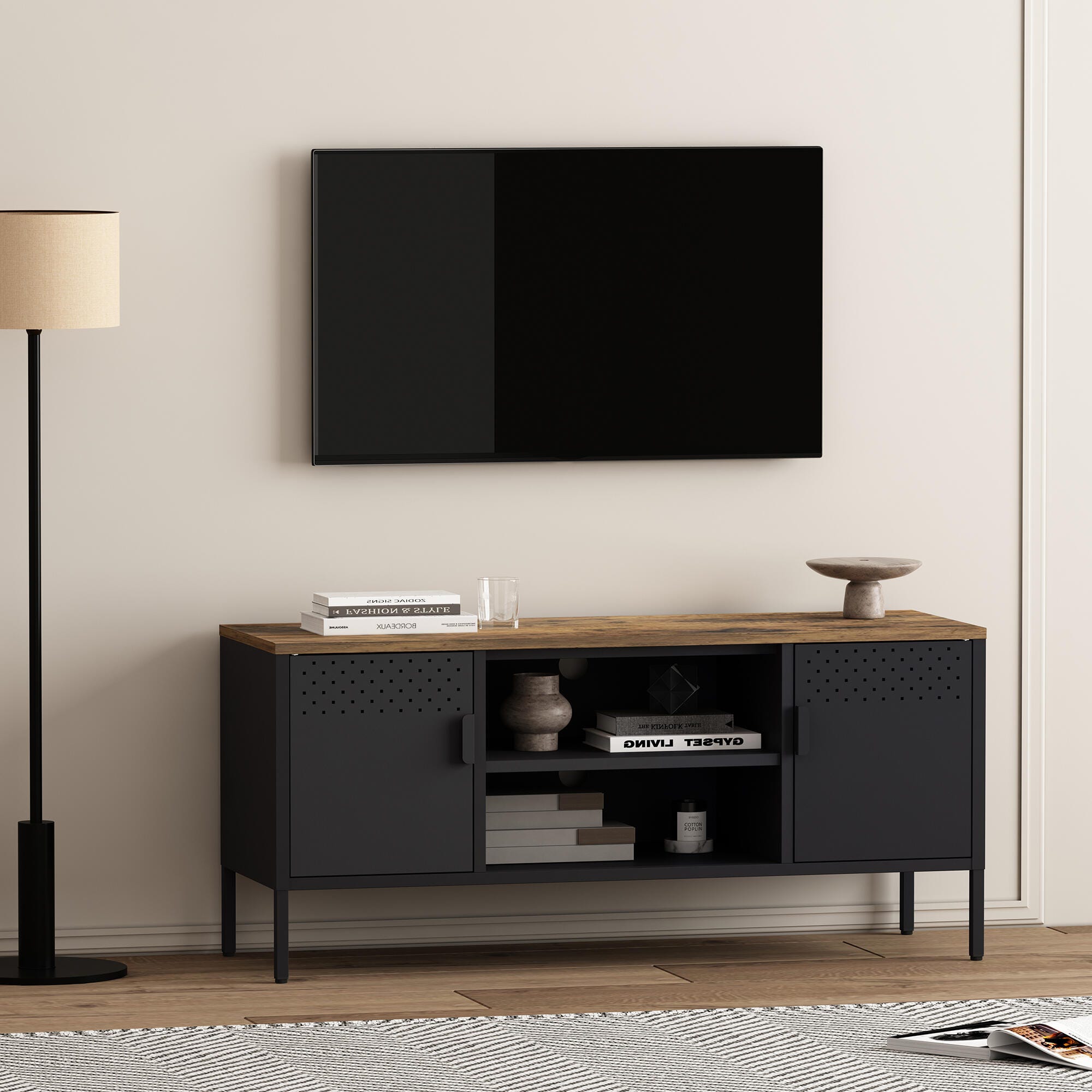 Click here for Manhattan Comfort Landen 47 TV Stand  Black prices