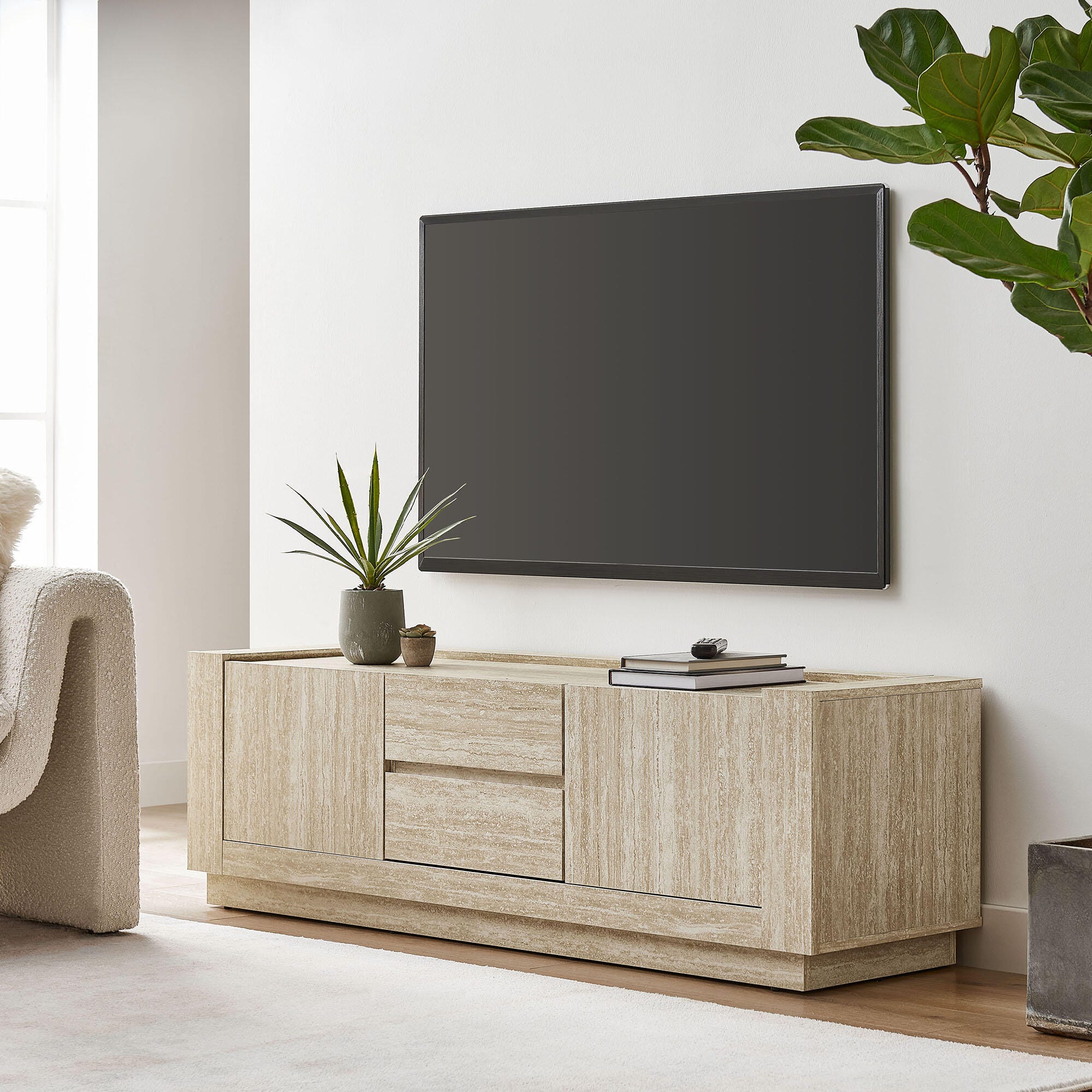 Click here for Modway Hollis 59 TV Stand  Travertine prices