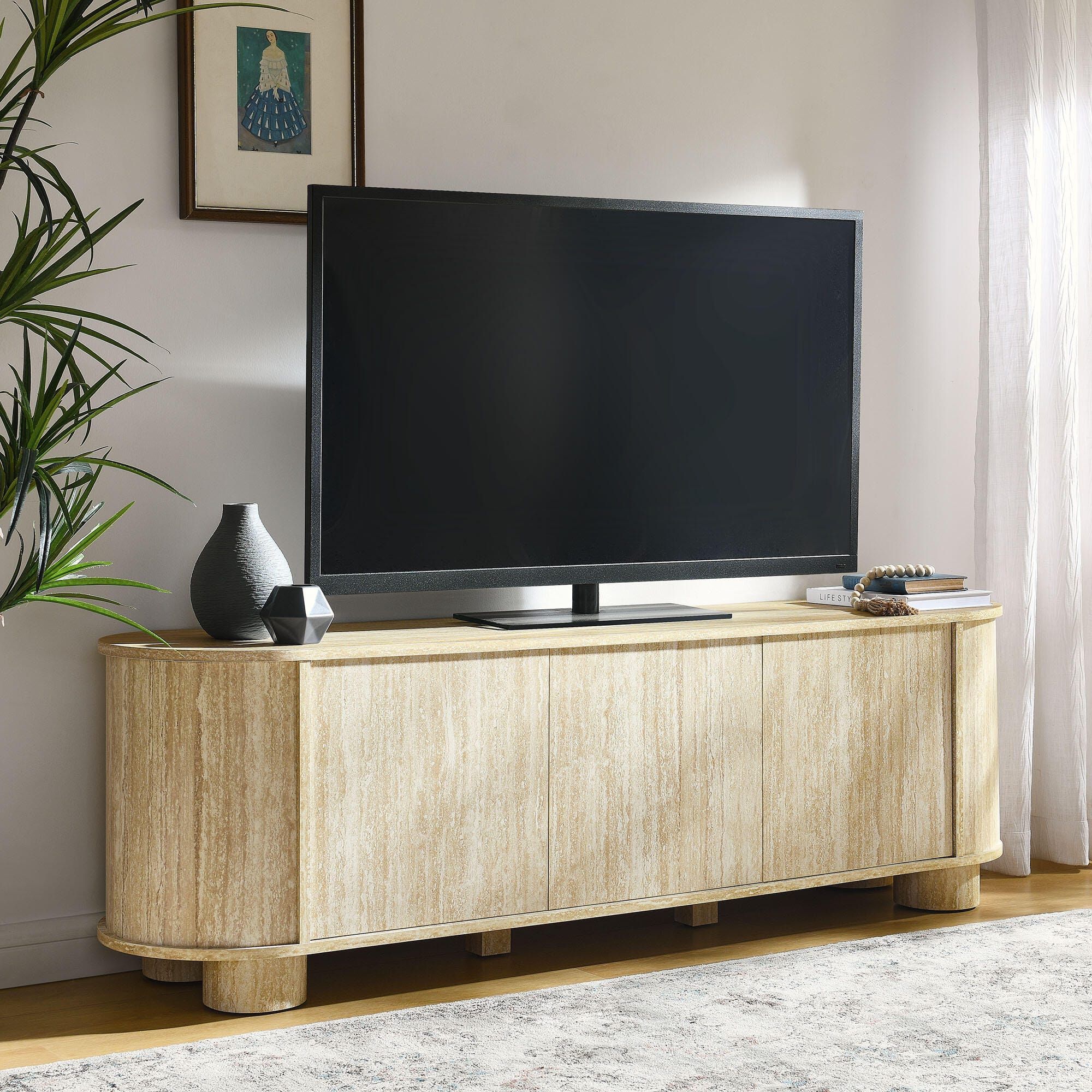 Click here for Modway Overture 63 TV Stand  Travertine prices