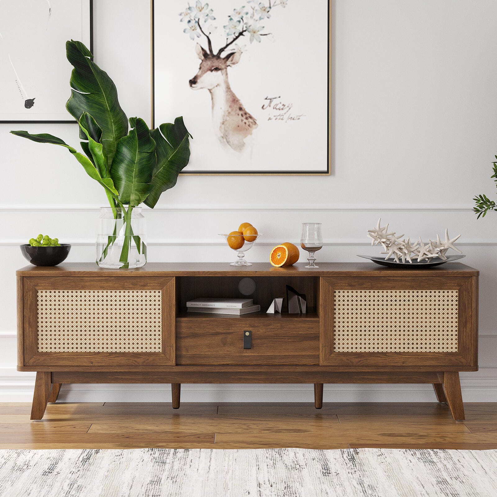 Click here for Dovelina Livoura 59 TV Stand  Walnut prices