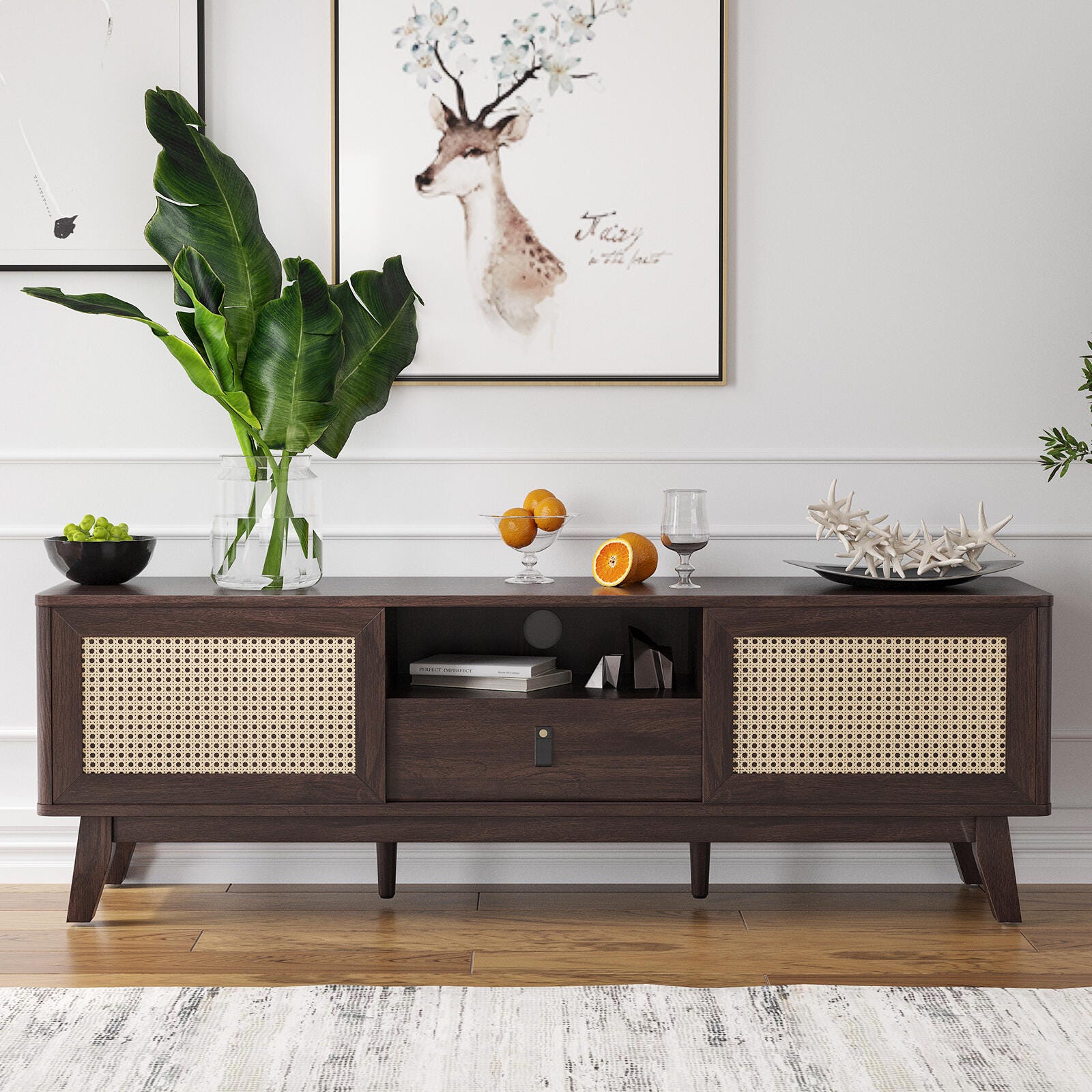 Click here for Dovelina Livoura 59 TV Stand  Brown prices