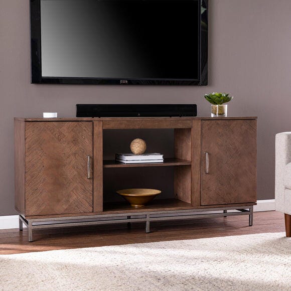 Click here for SEI Dibbonly 60 TV Stand  Brown/Silver prices
