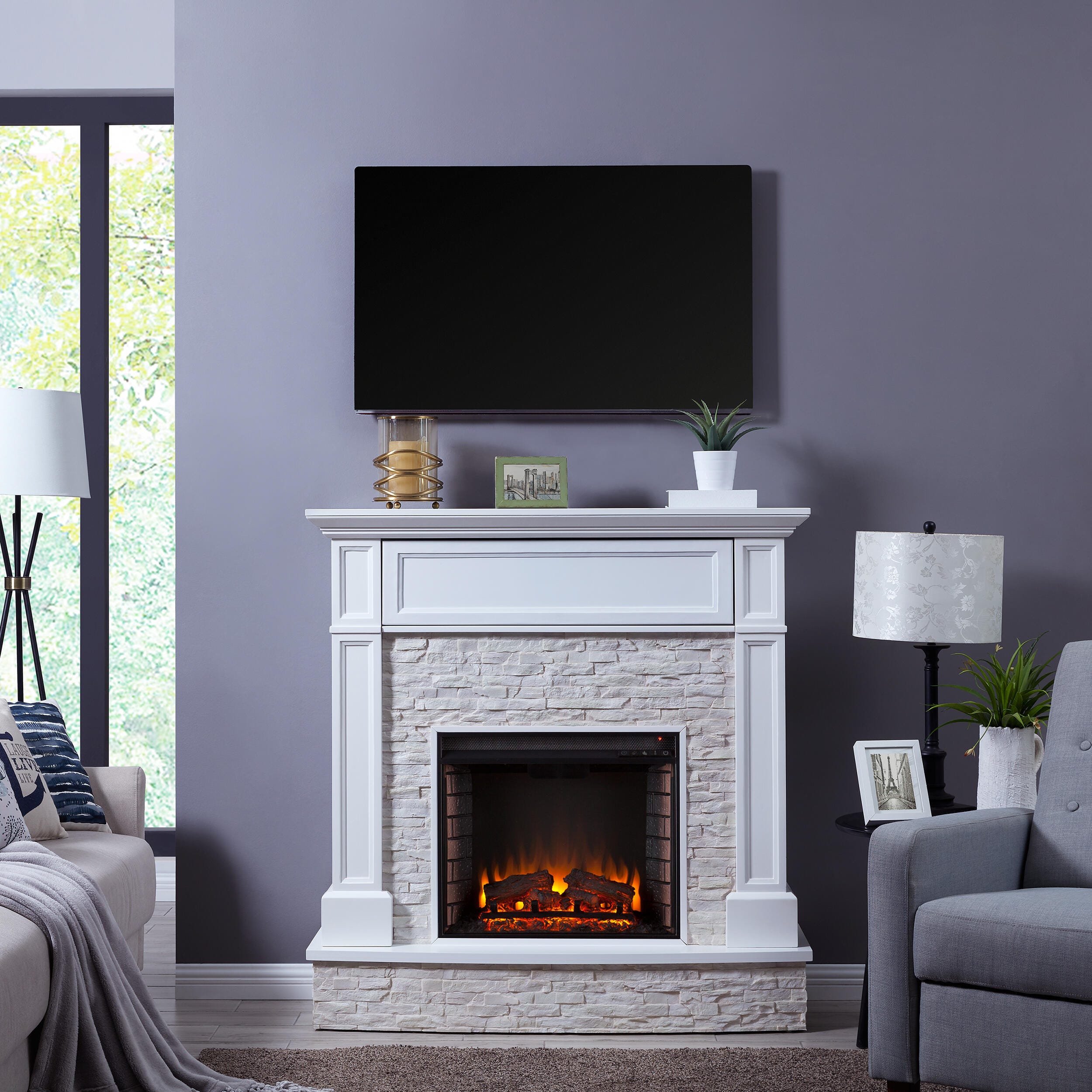 Click here for Southern Enterprises Furniture Norah Electric Fire... prices