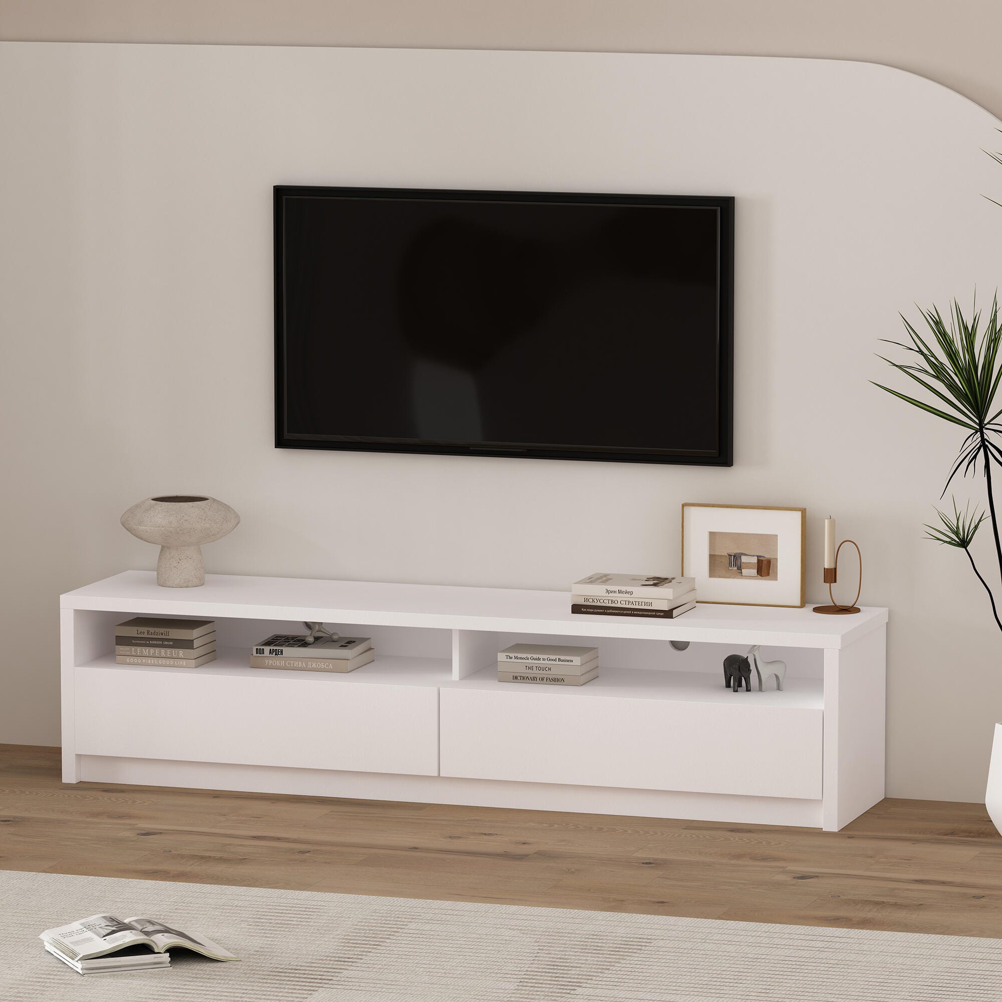 Click here for Manhattan Comfort Duncan 70 TV Stand  White prices