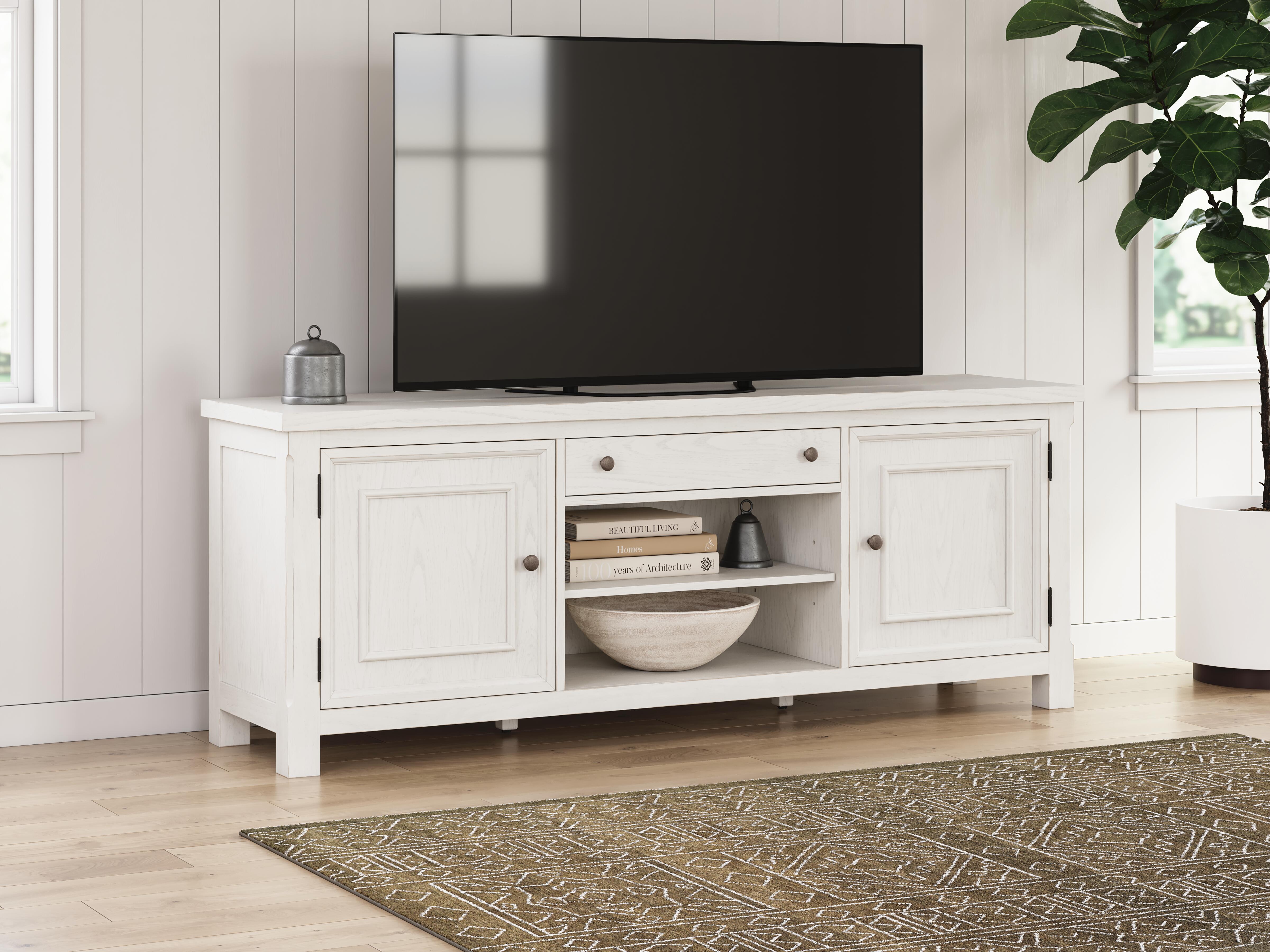 Click here for Robbinsdale 72 TV Stand  Antique White prices