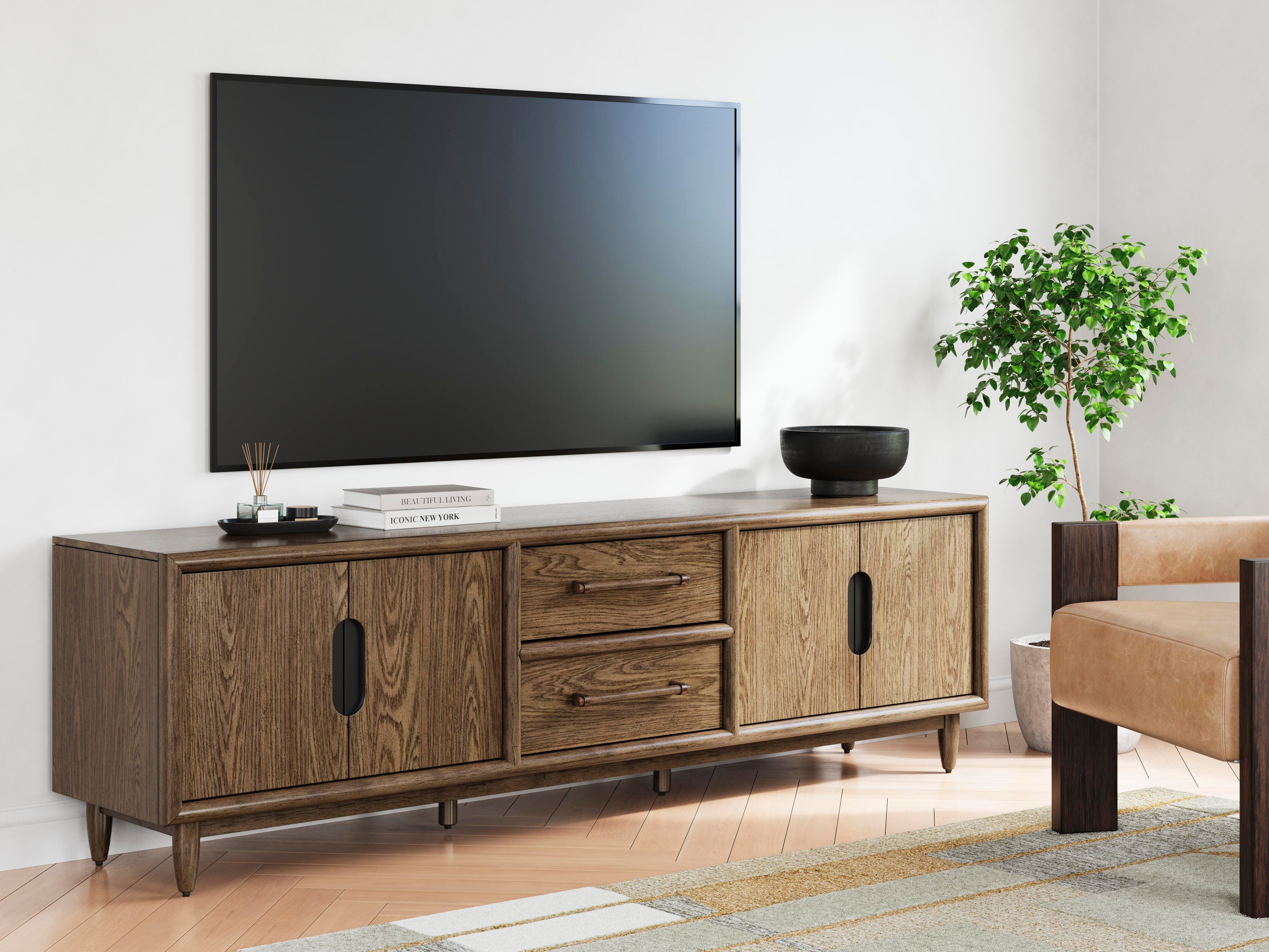 Click here for Roanhowe 85 TV Stand  Brown prices